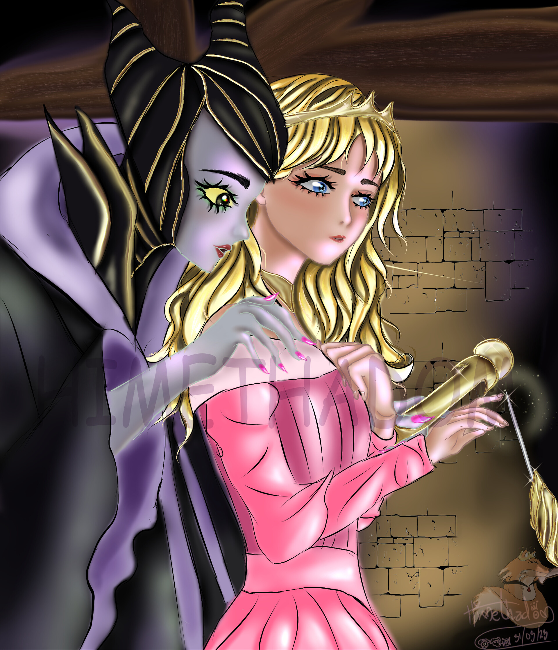 Maleficent And Aurora Fan Art