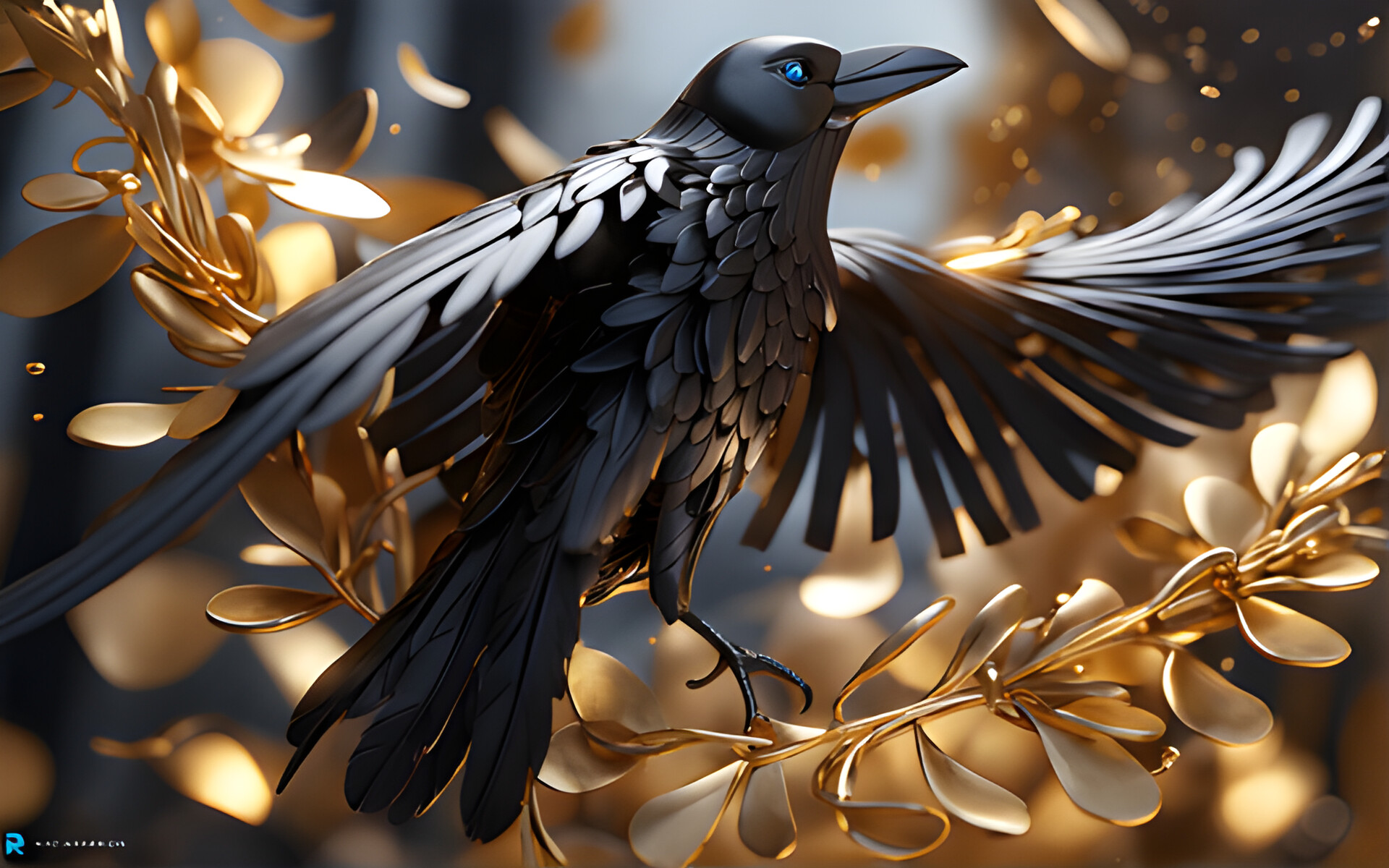 ArtStation - Golden Raven