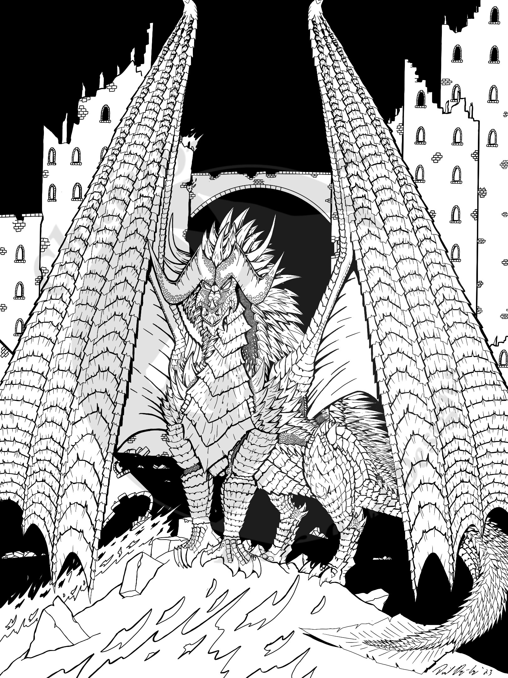 ArtStation - Wrath of Imperious Line Art