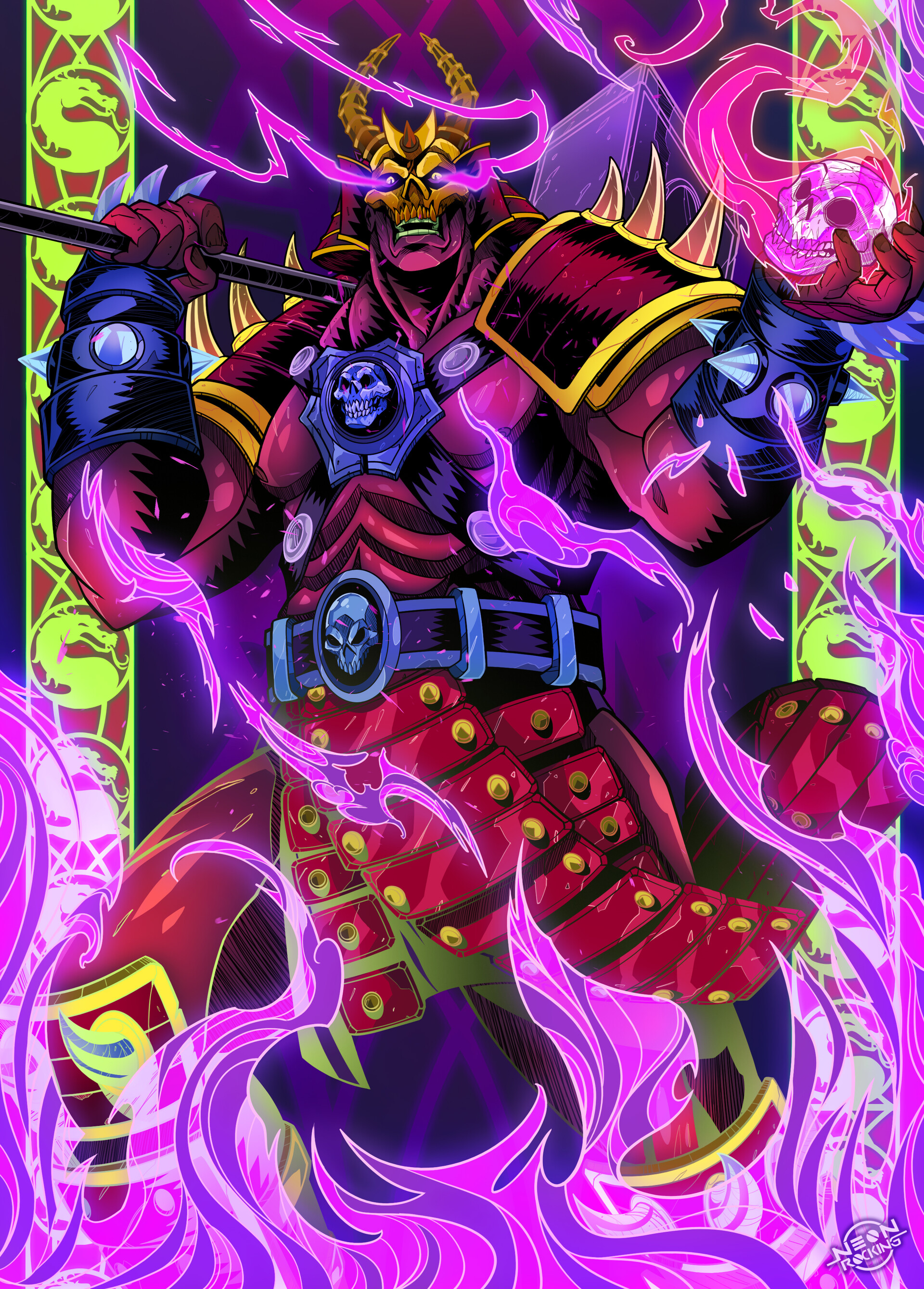 Shao Kahn by David Velasquez : r/ImaginaryWarriors