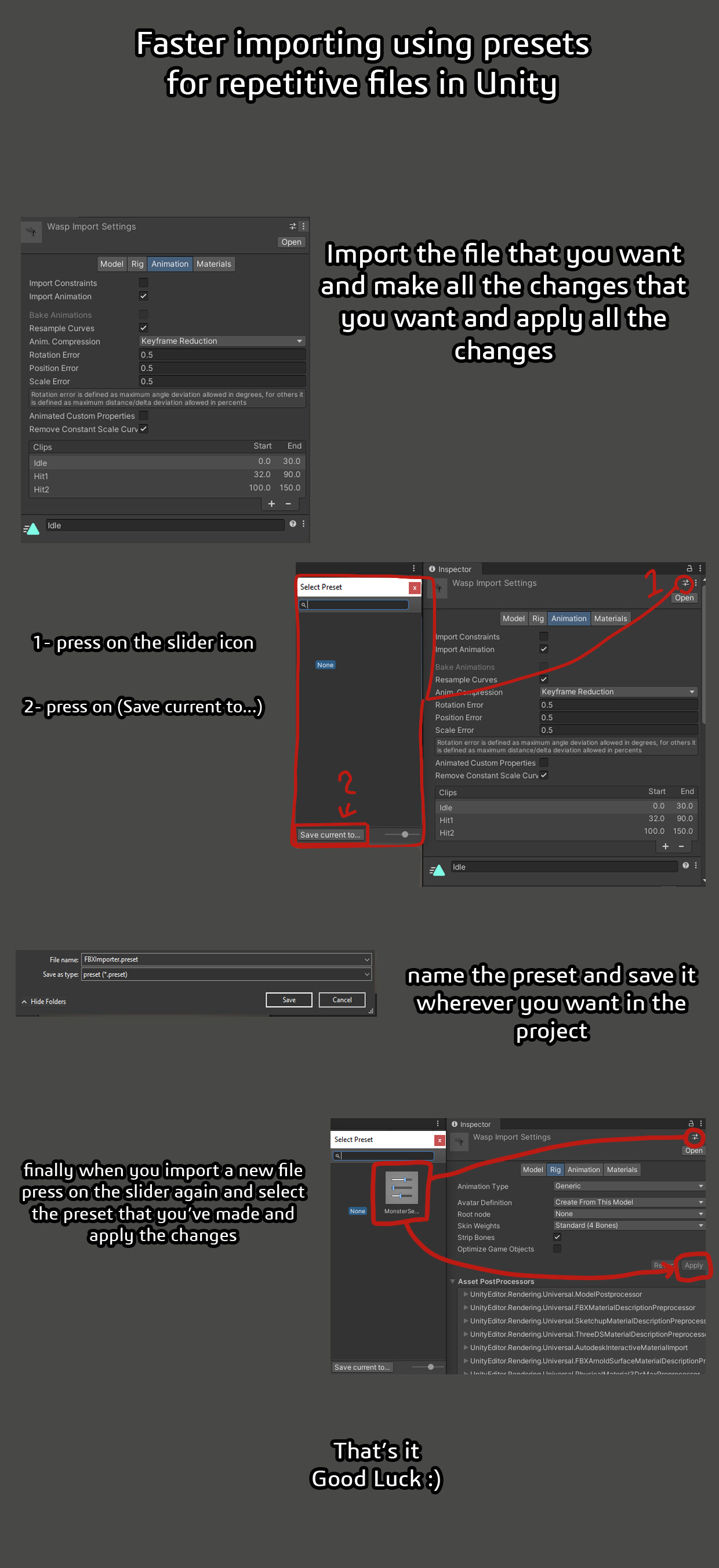ArtStation - Documentation for Unity's Presets
