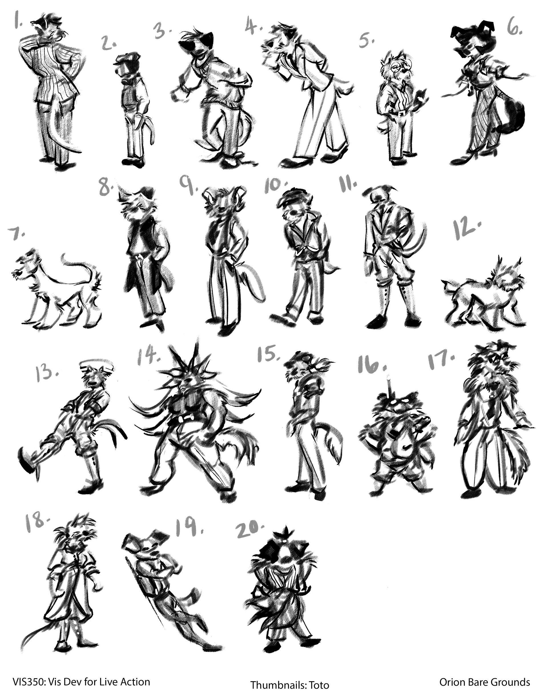 Orion Bare Grounds - Character Design: Toto - The Wizard of Oz