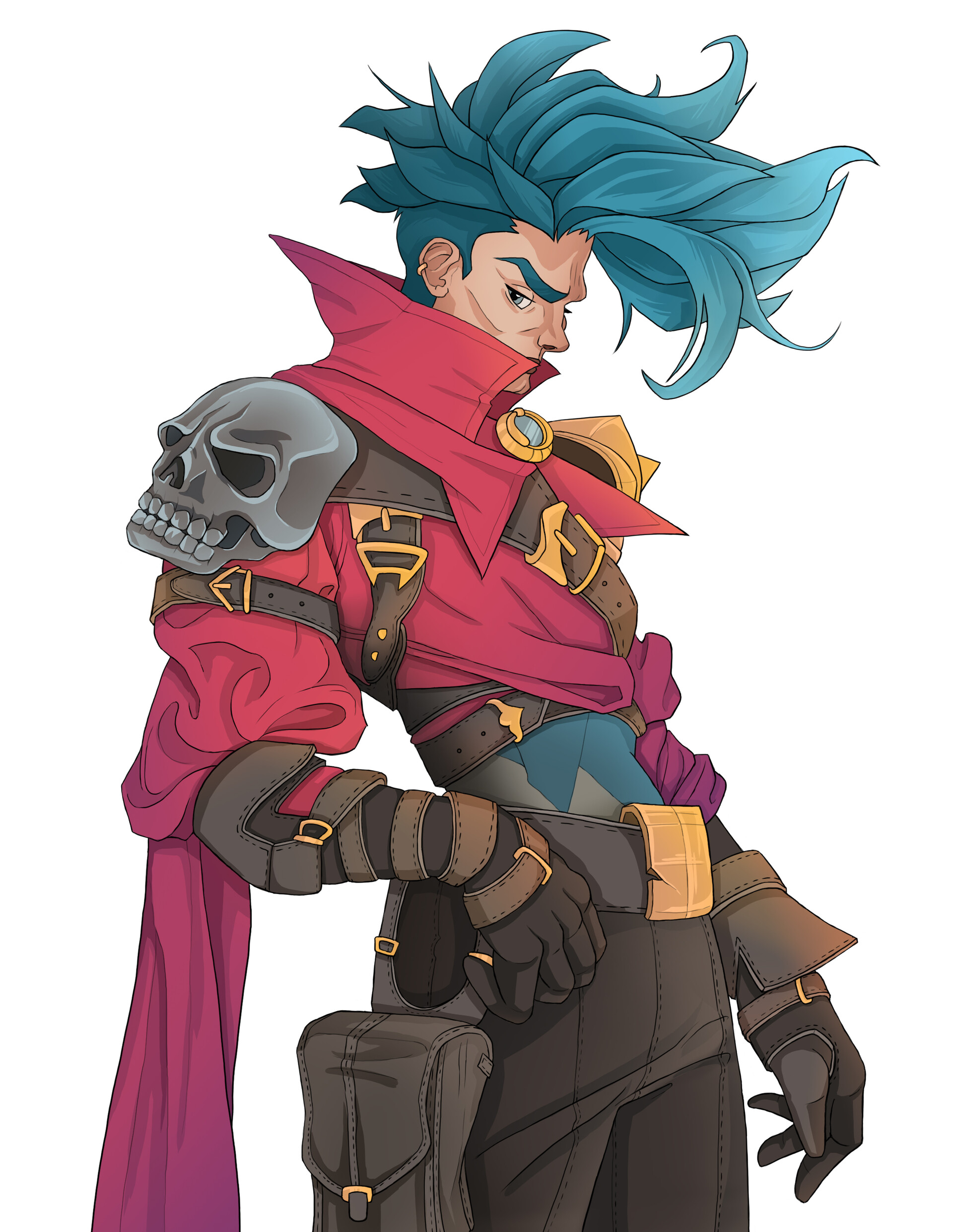 ArtStation - 2D hand painted fantasy male character