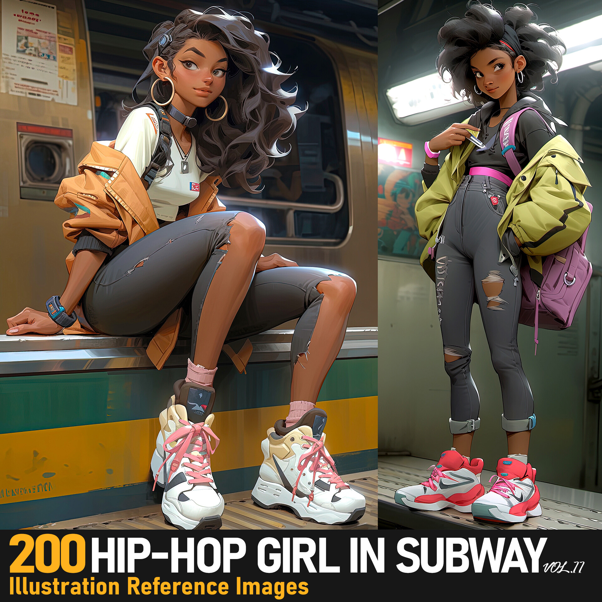Hip Hop Characters Girls