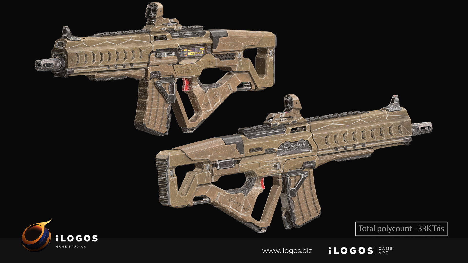 iLogos Game Studios - VENDETTA SMG Rifle Gun