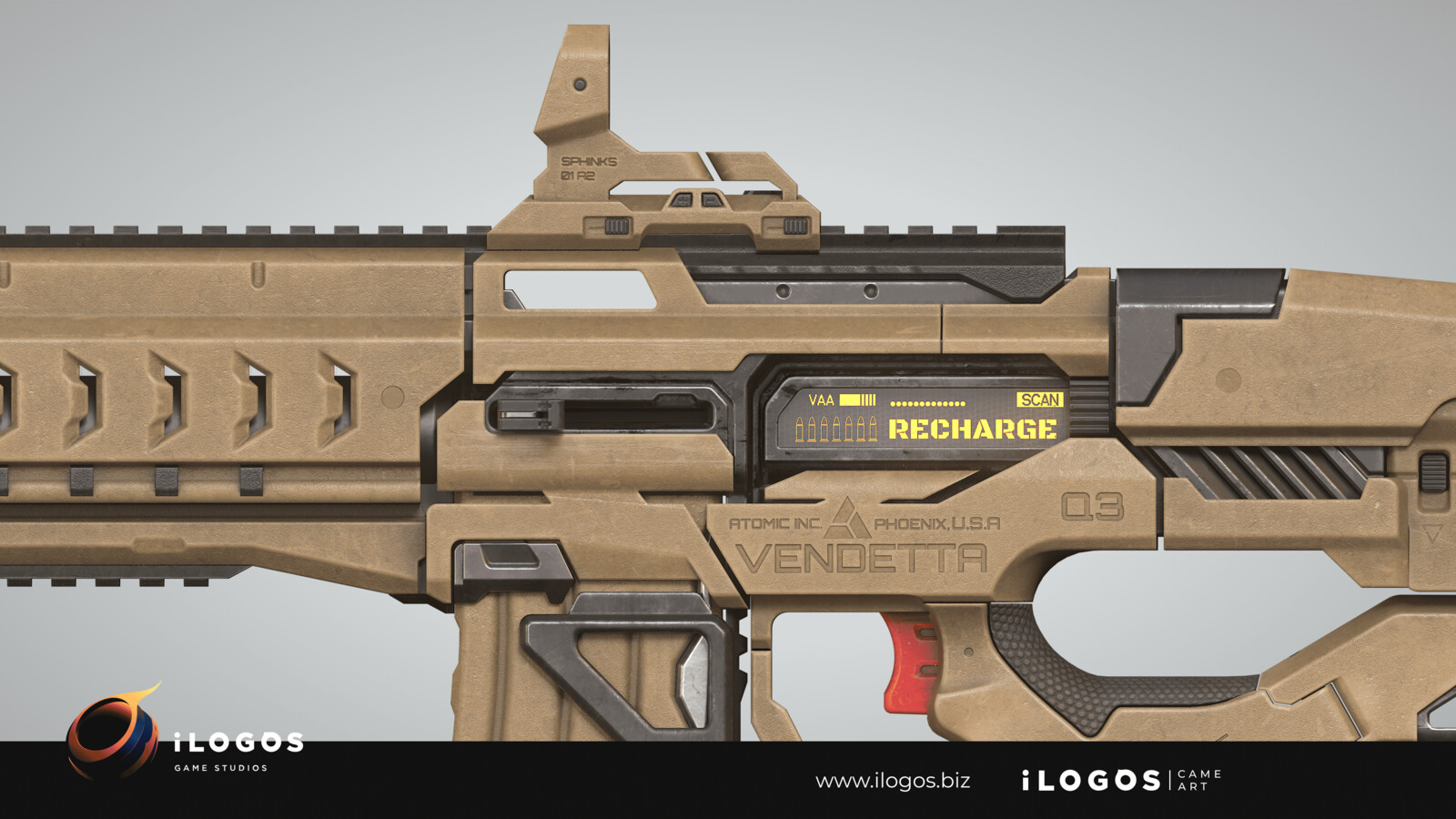 iLogos Game Studios - VENDETTA SMG Rifle Gun