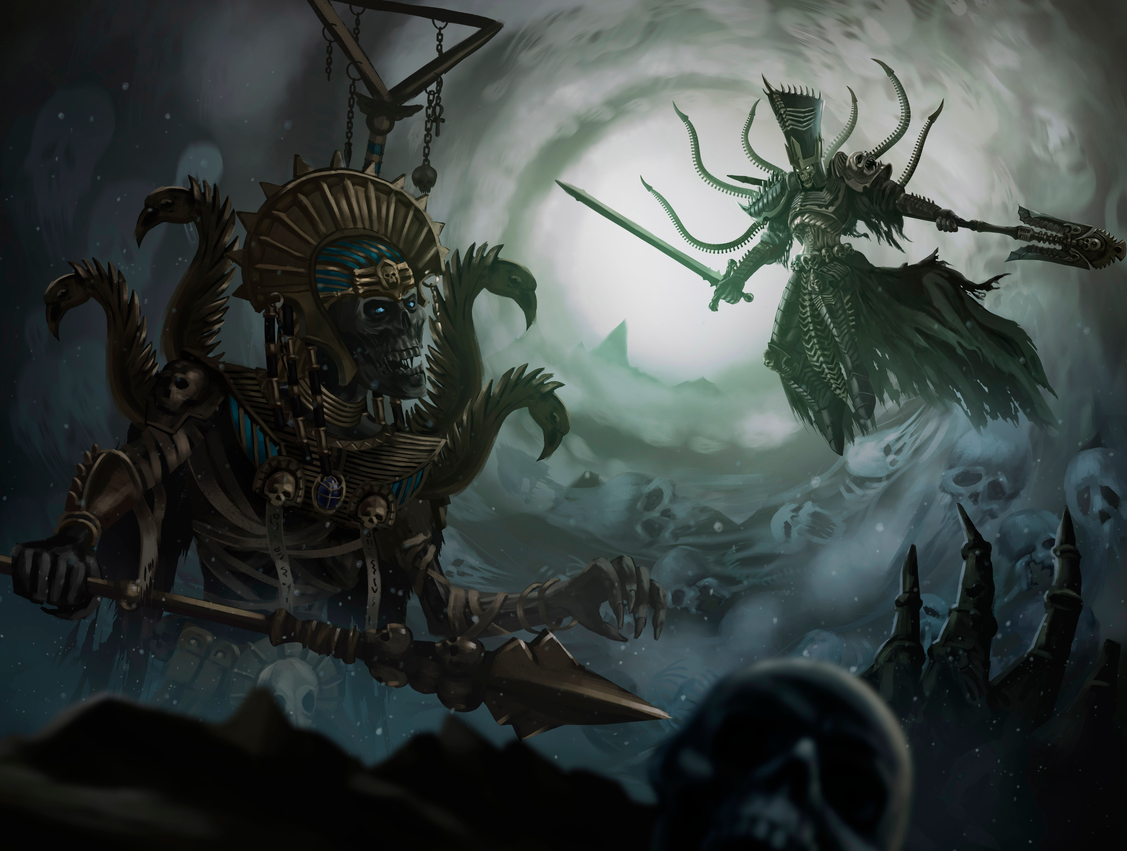 God of Death (Illustration for video - Fall of Nehekara - Warhammer ...