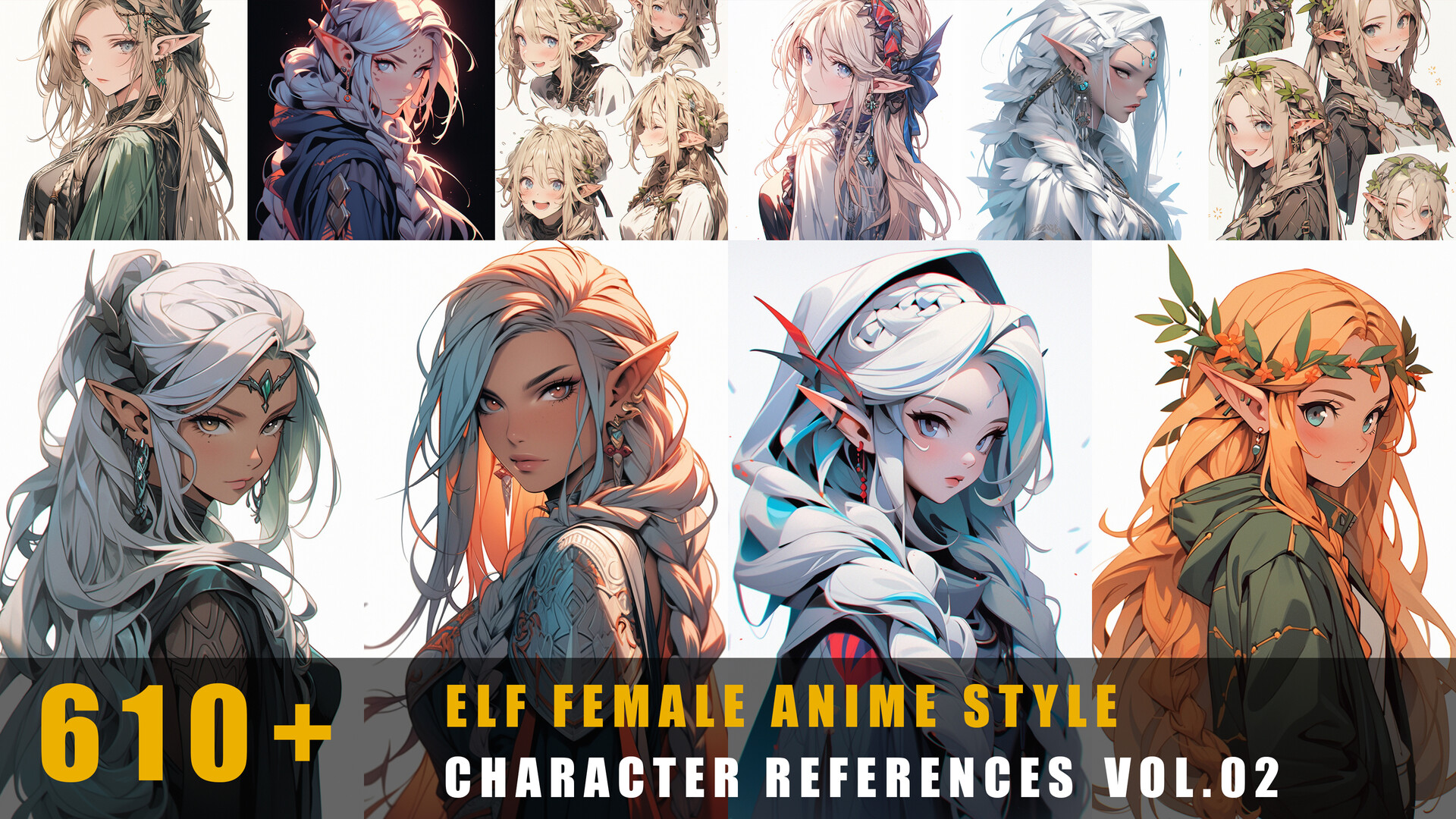 WaterLaw's Studio - 610+ Elf Female Anime Style - Character References ...