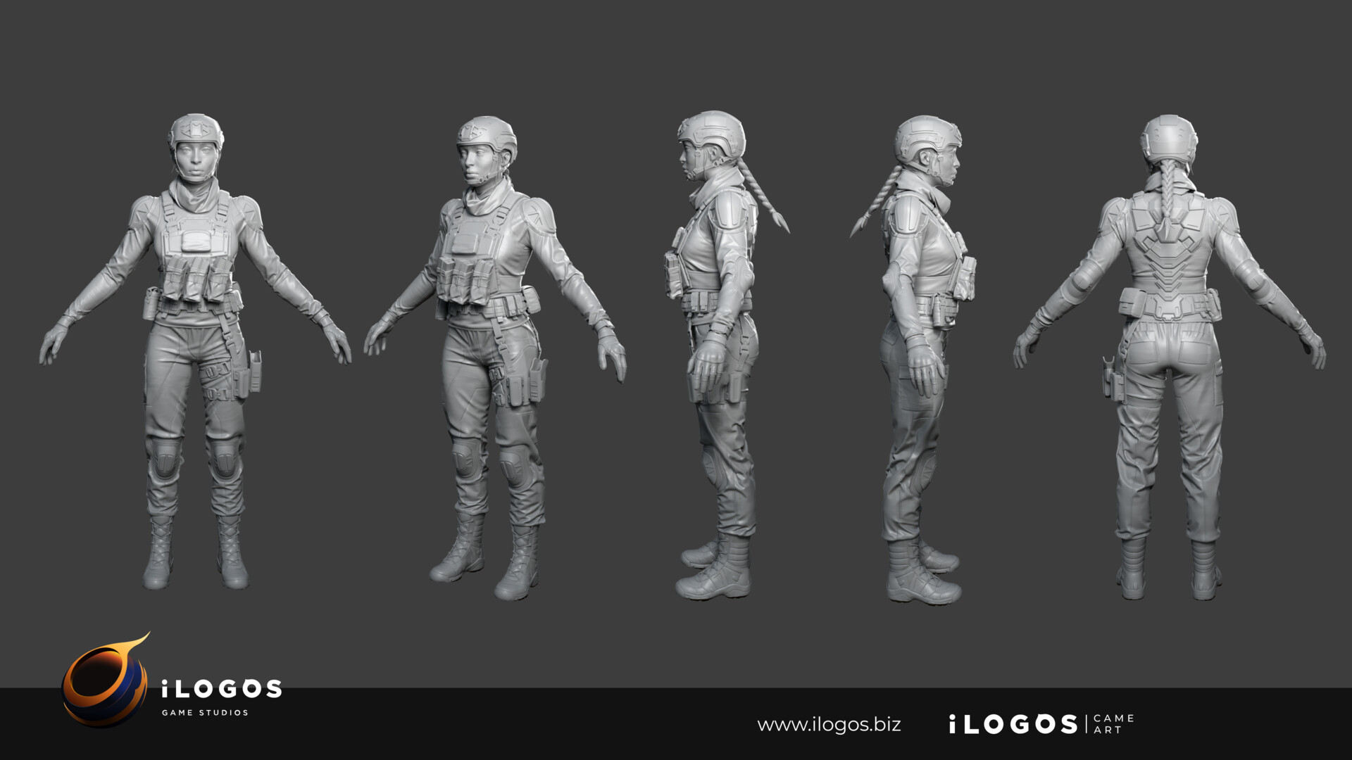 iLogos Game Studios - Female Assault Soldier