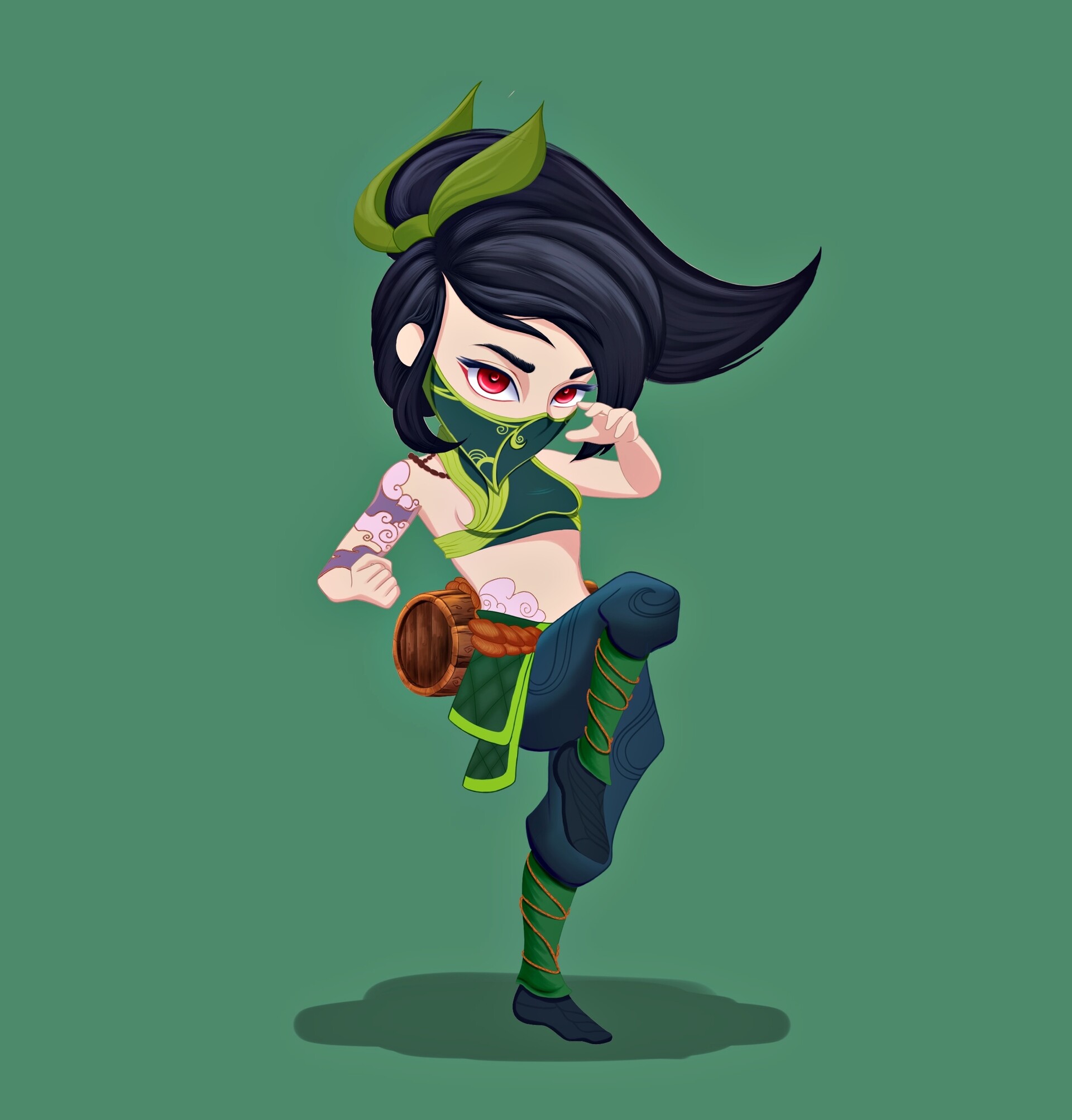 ArtStation - Chibi Akali Fanart