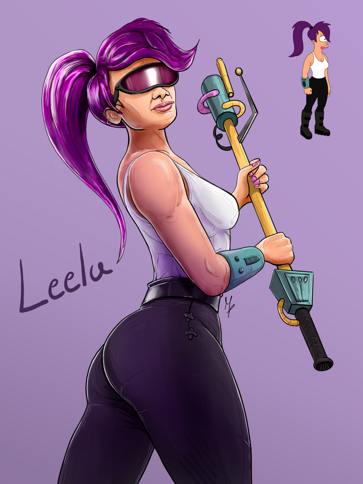 ArtStation - Leela "Futurama" Character Remake