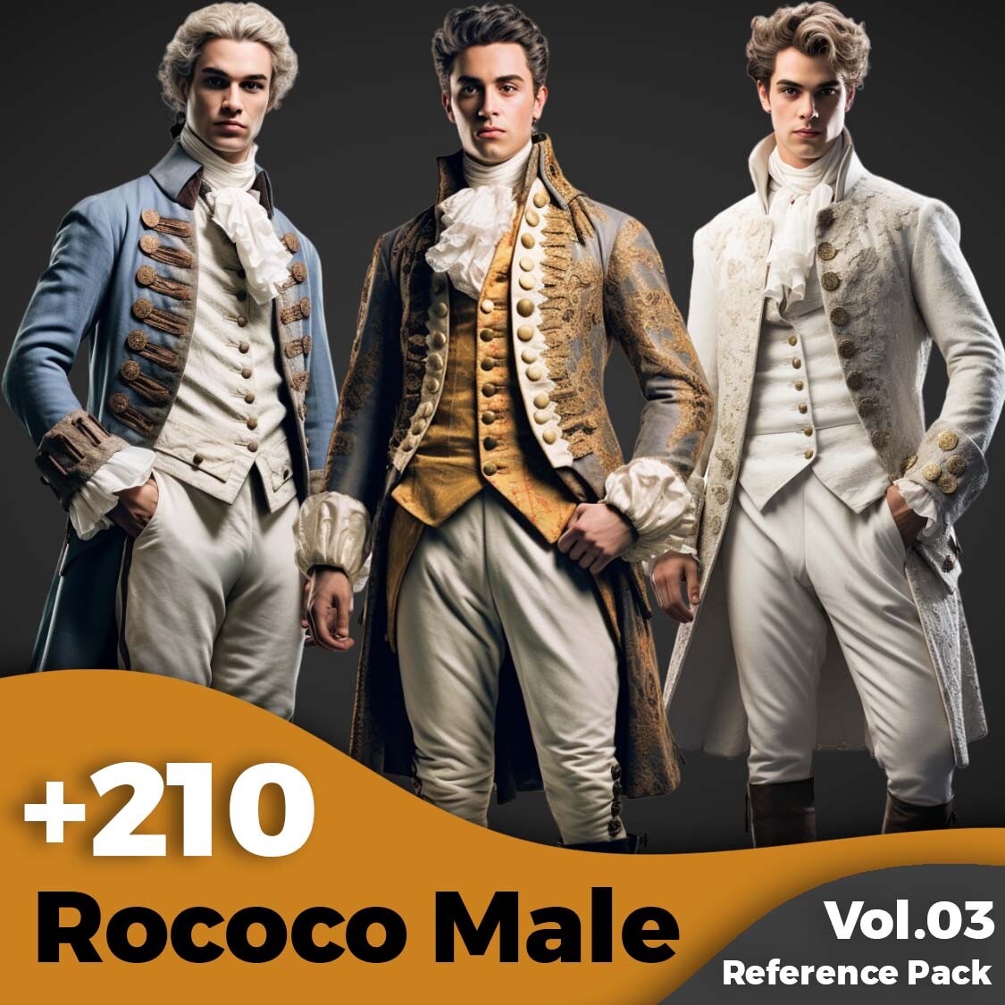 ArtStation - +210 Rococo Male Character Concept (4k)