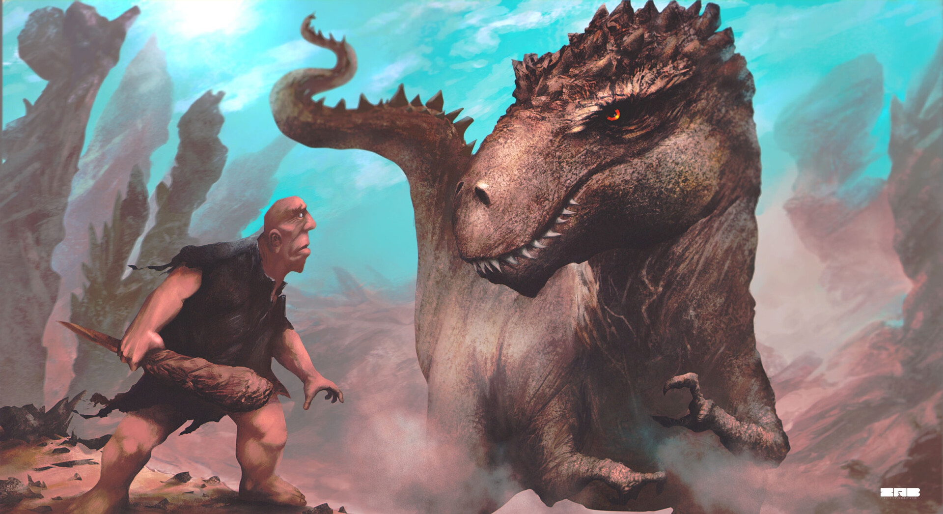 ArtStation - T-Rex and the Brute