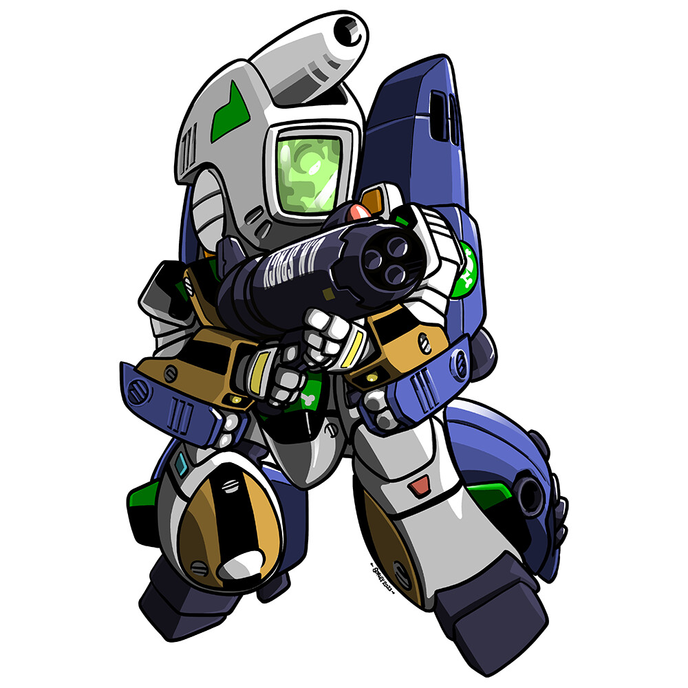 ArtStation - SD VF-1A Skull 017