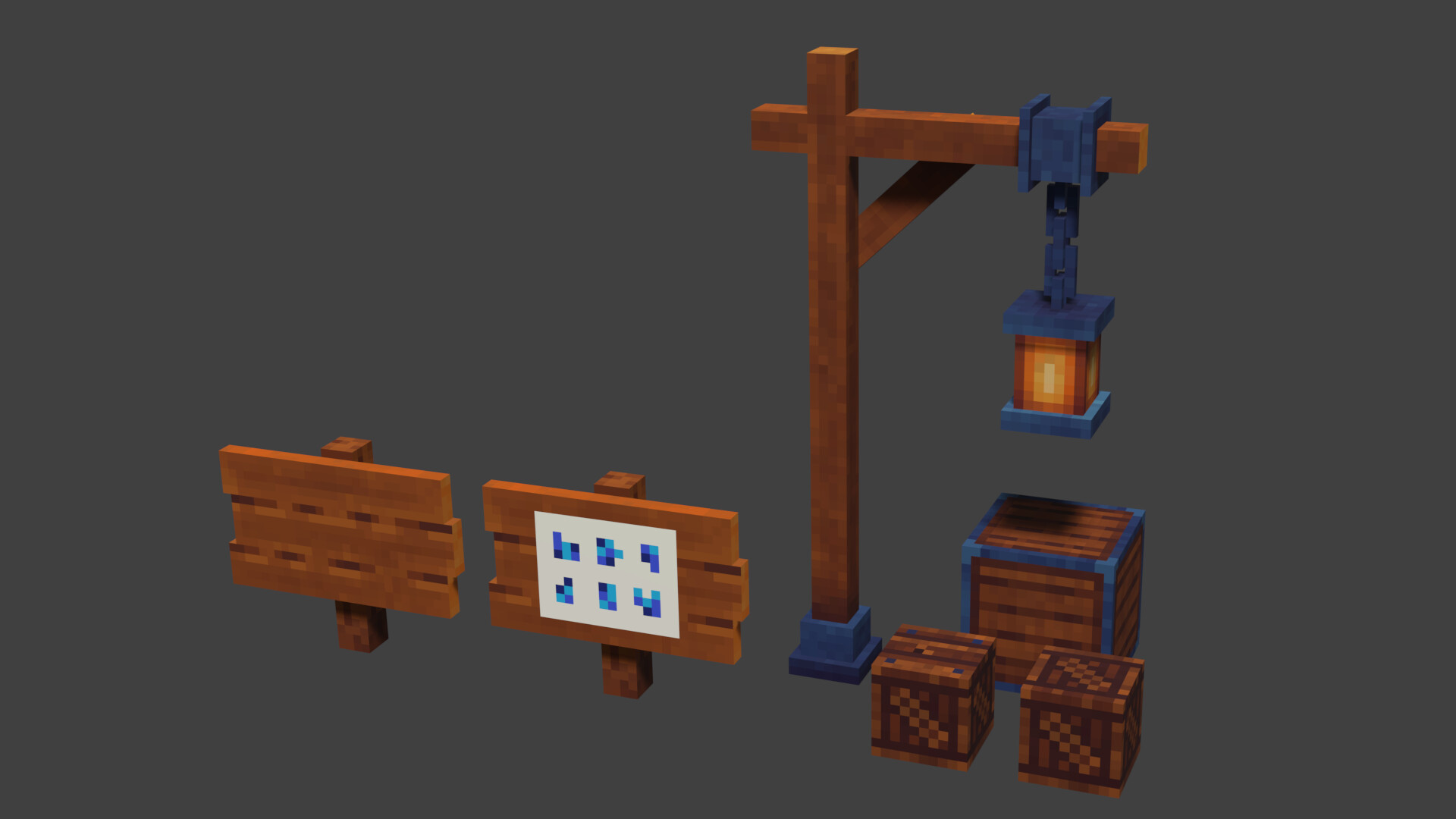 ArtStation - Low poly props pixel art