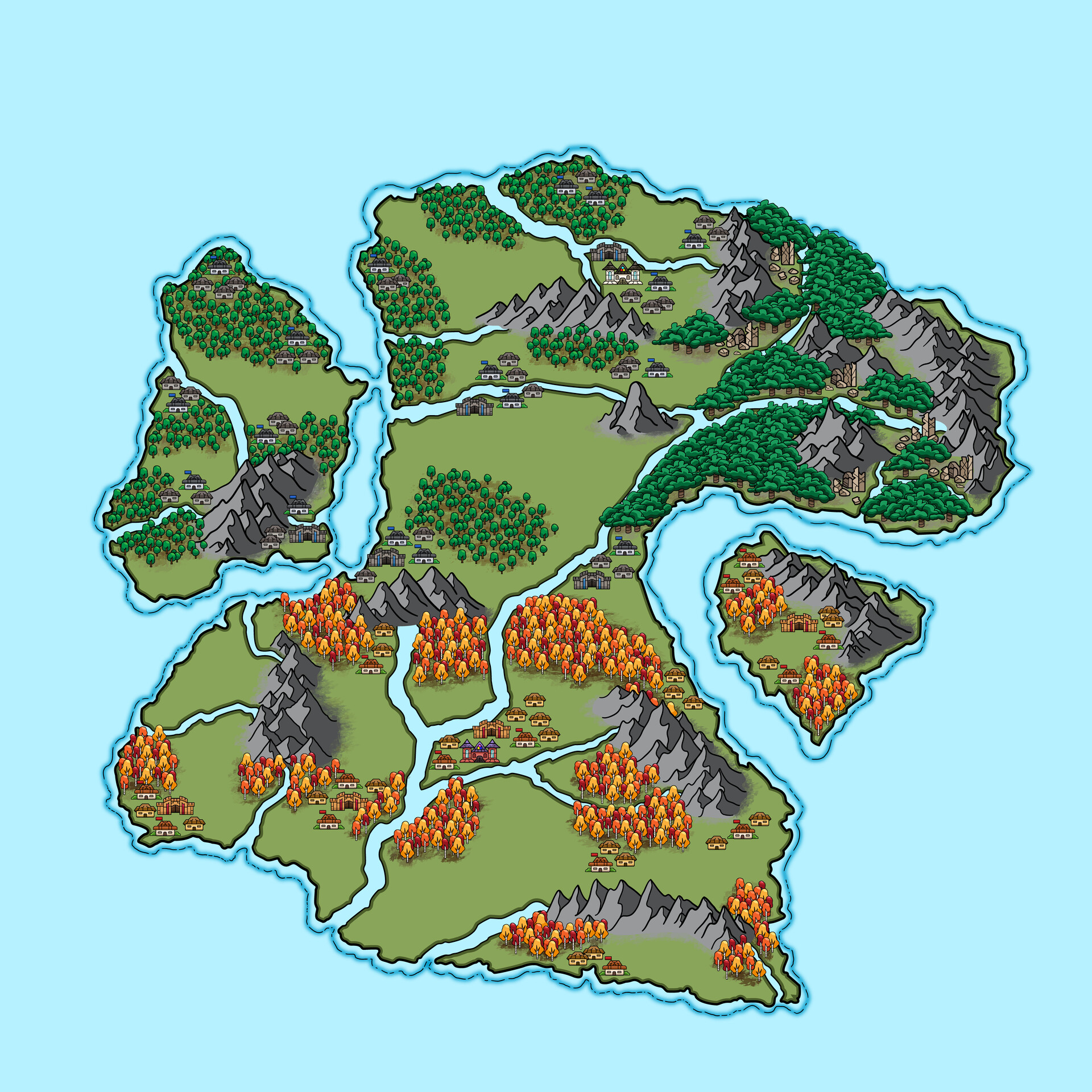 ArtStation - RPG Map