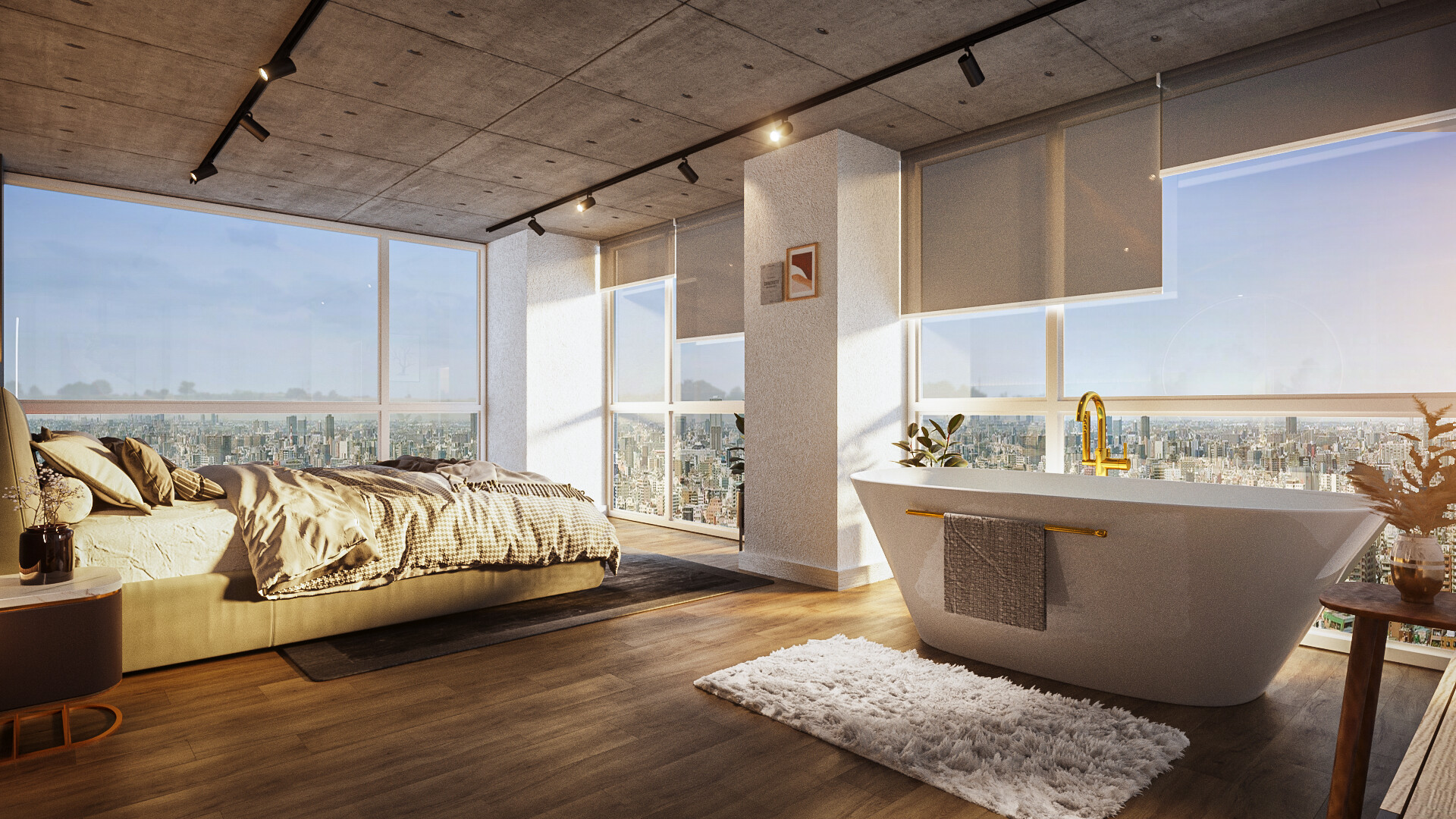 ArtStation - Master Bedroom Rendering