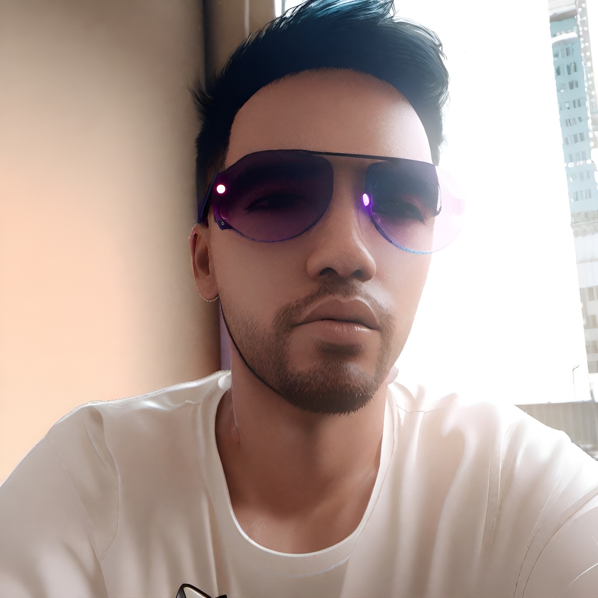 ArtStation - Cyber Boy with Sunglasses