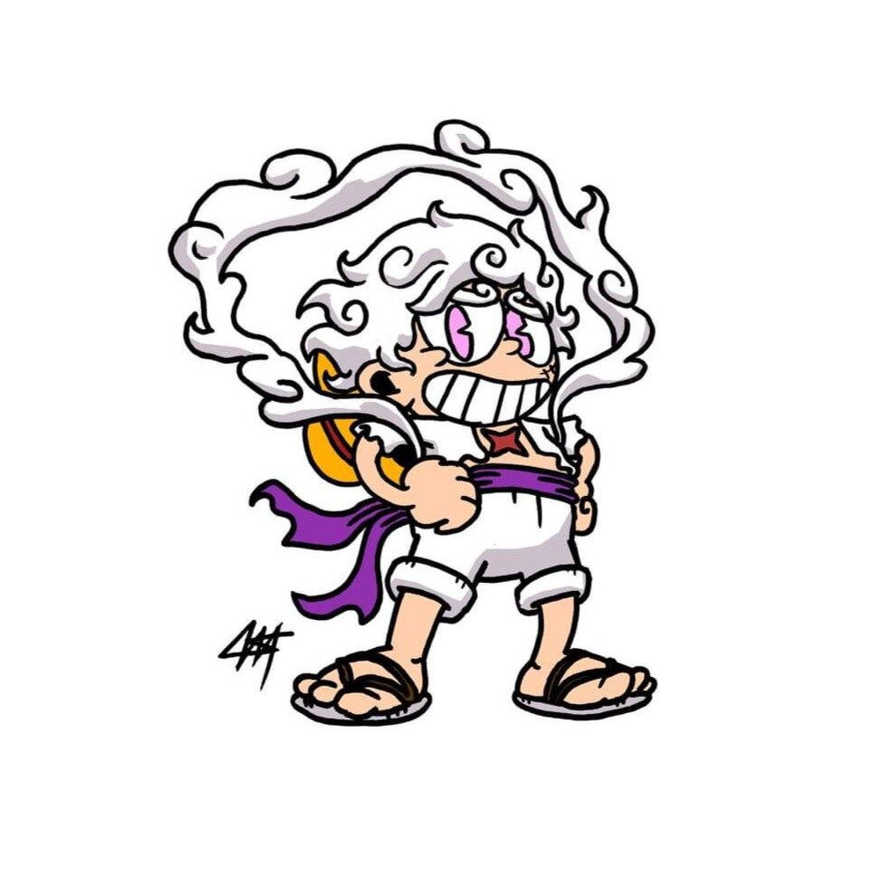 ArtStation - Luffy Gear 5th