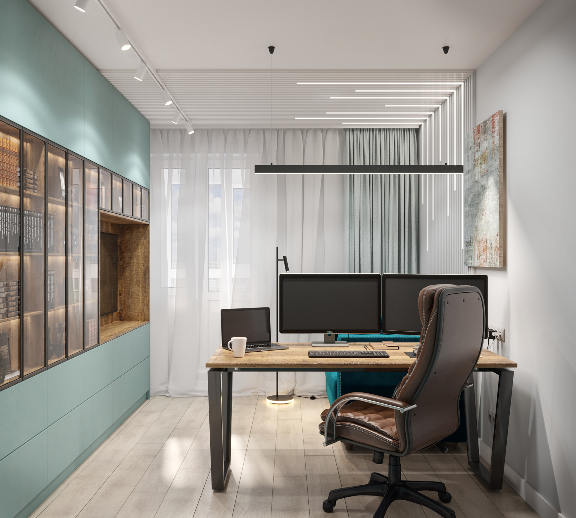 ArtStation - 3D visualization of the cabinet