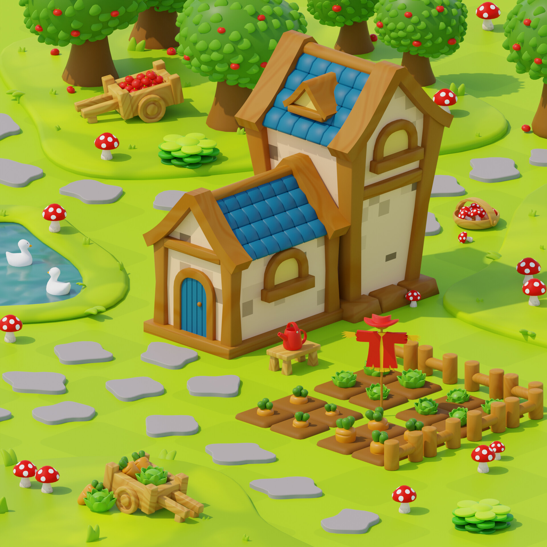 ArtStation - Farm Scene