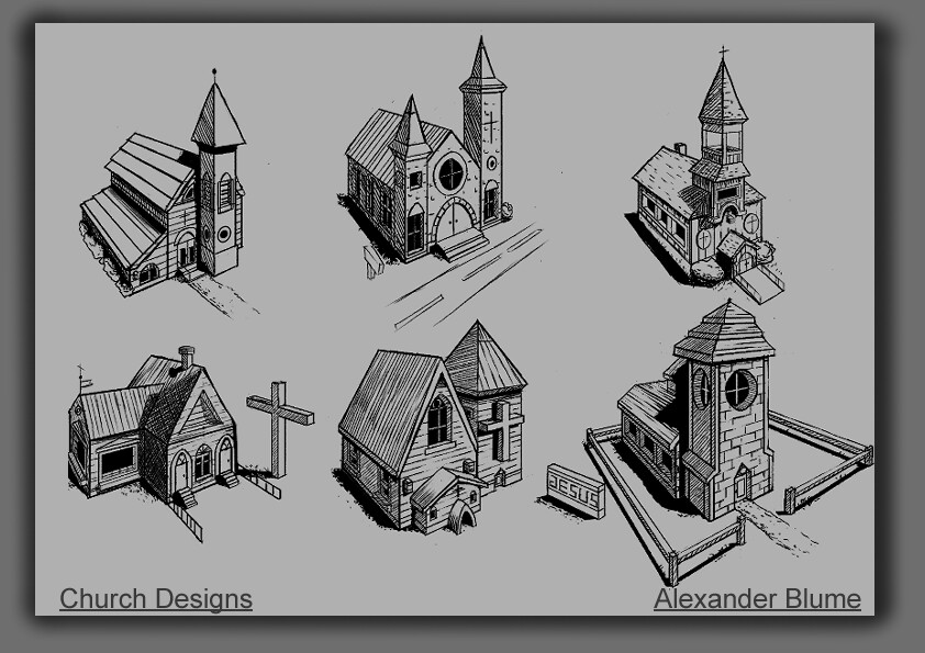 ArtStation - Church Concepts Praise be to Jesus