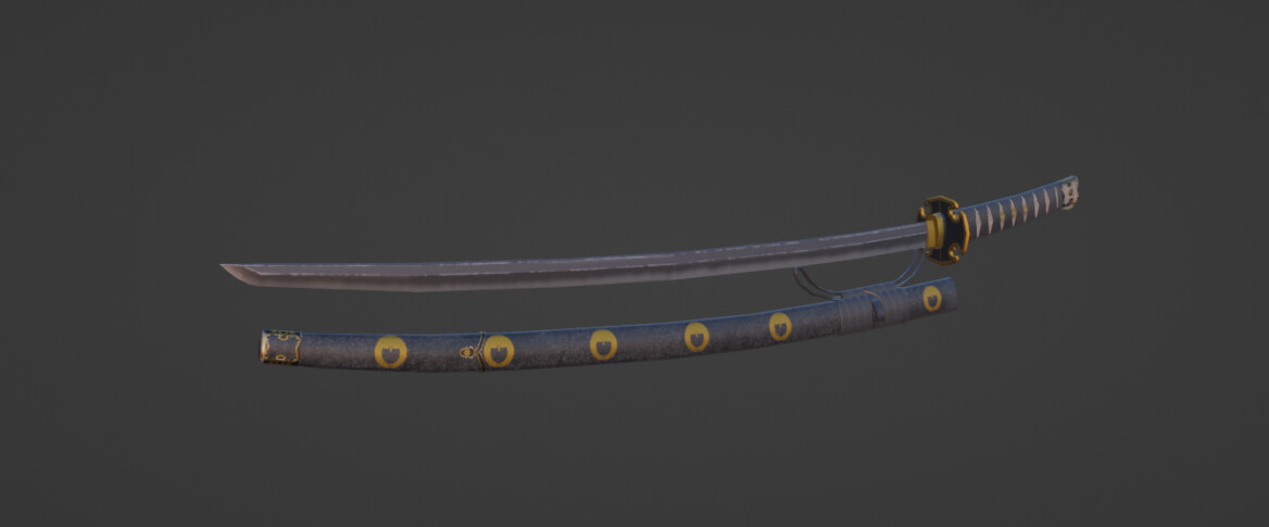 ArtStation - Katana with Sheathe