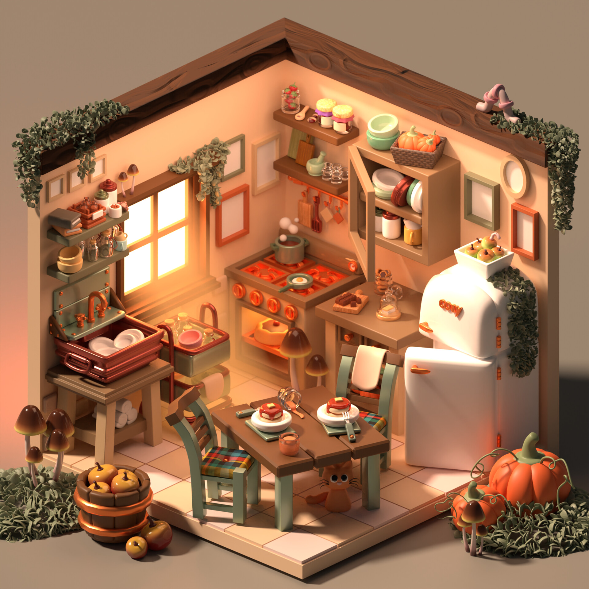 ArtStation - Cozy kitchen