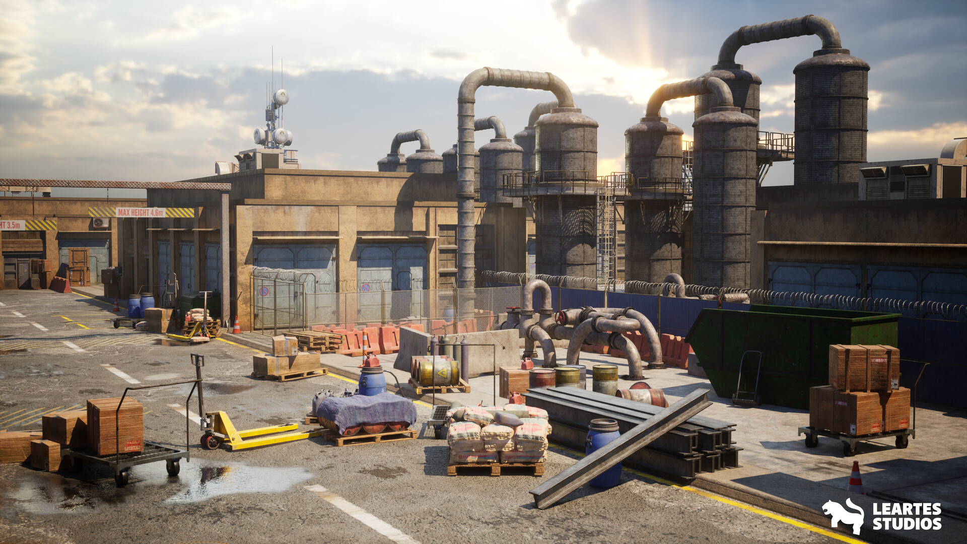 Leartes Studios - Industrial Harbour Environment | UE5
