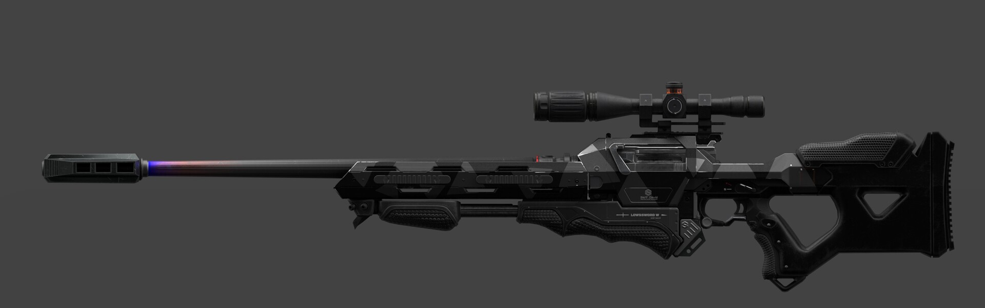 ArtStation - Deus Ex Mankind Divided DXMD Weapon Concept-Tranquilizer Rifle