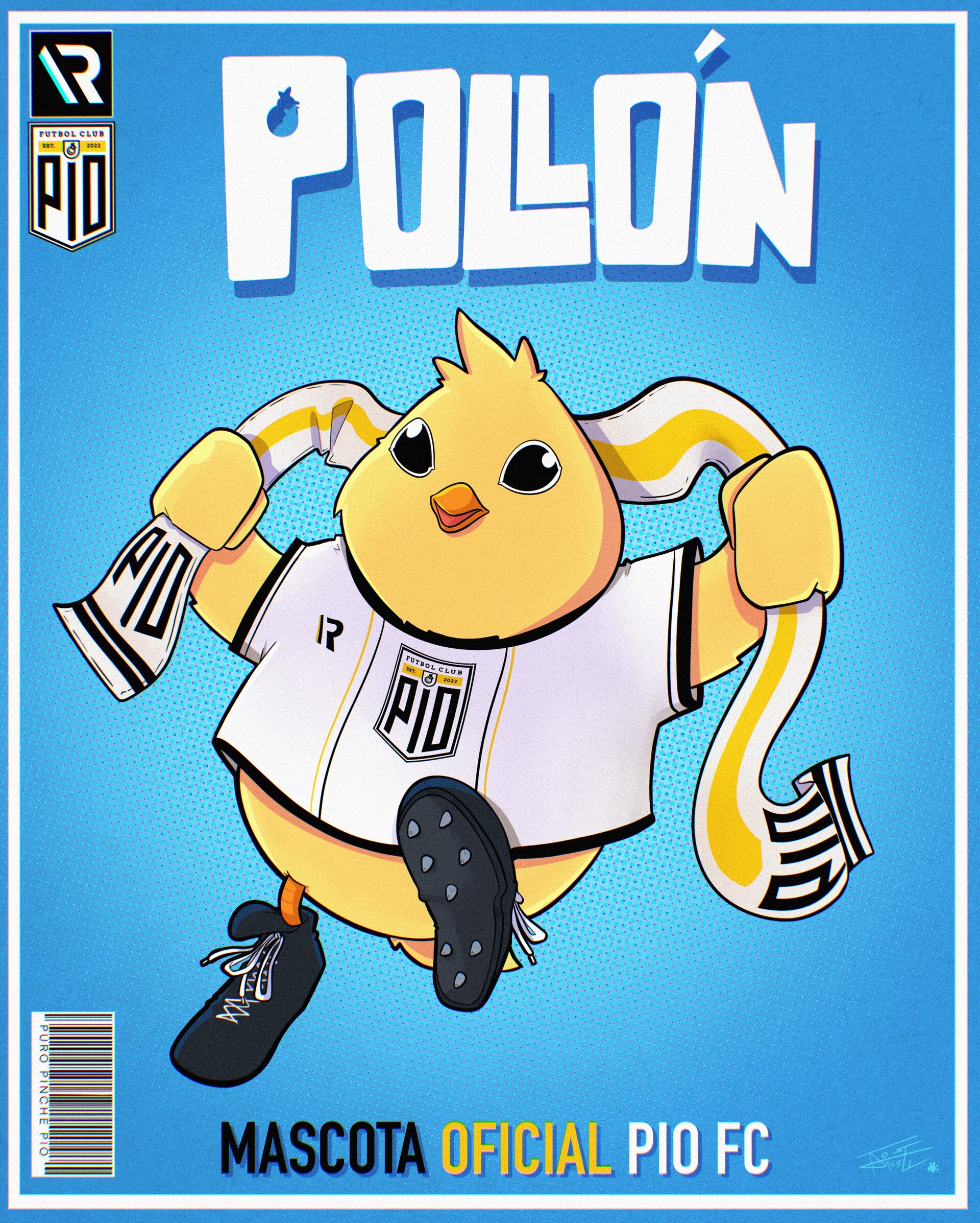 ArtStation - POLLÓN Mascota de PIO FC