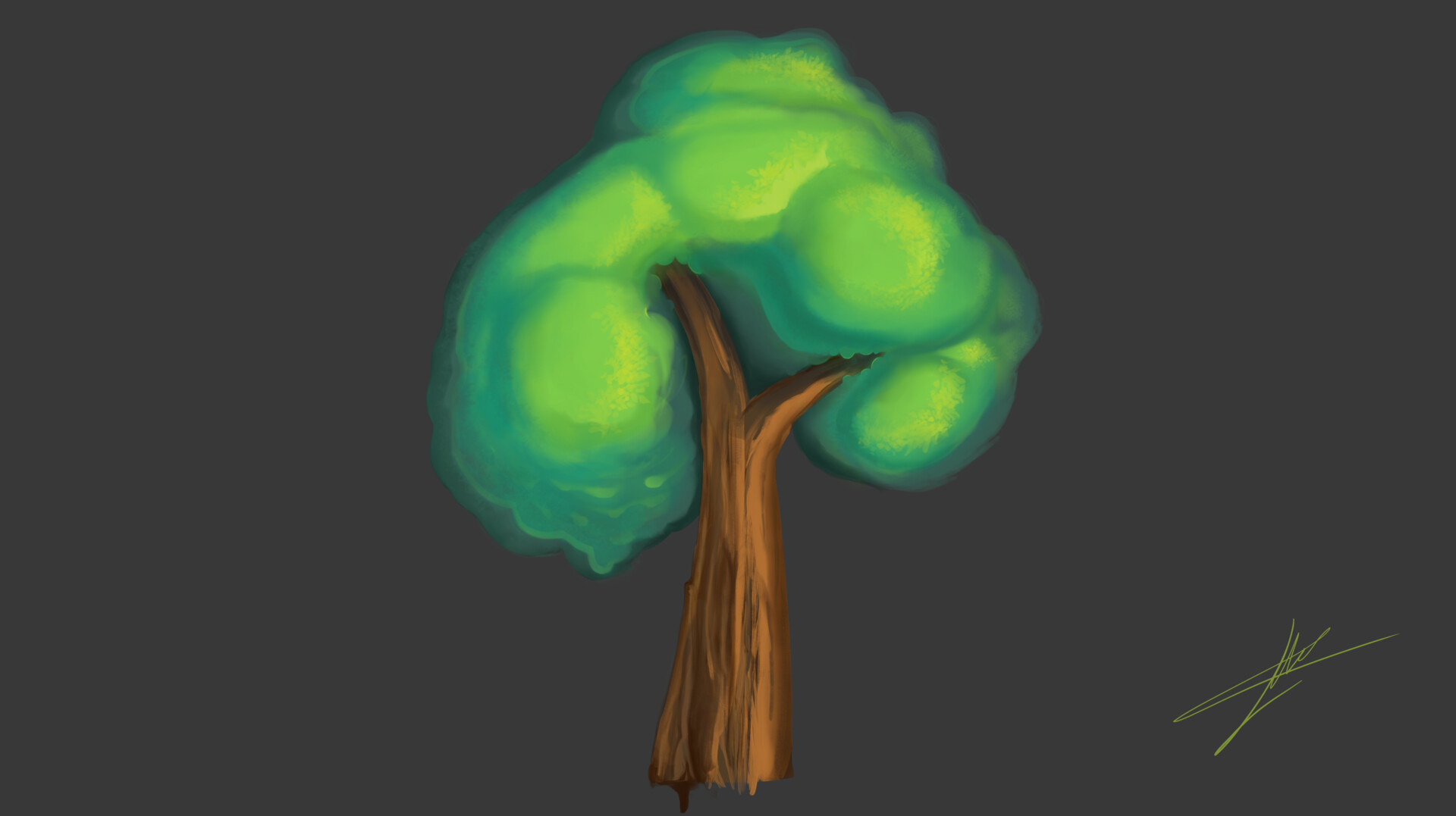 ArtStation - Tree sketch practice