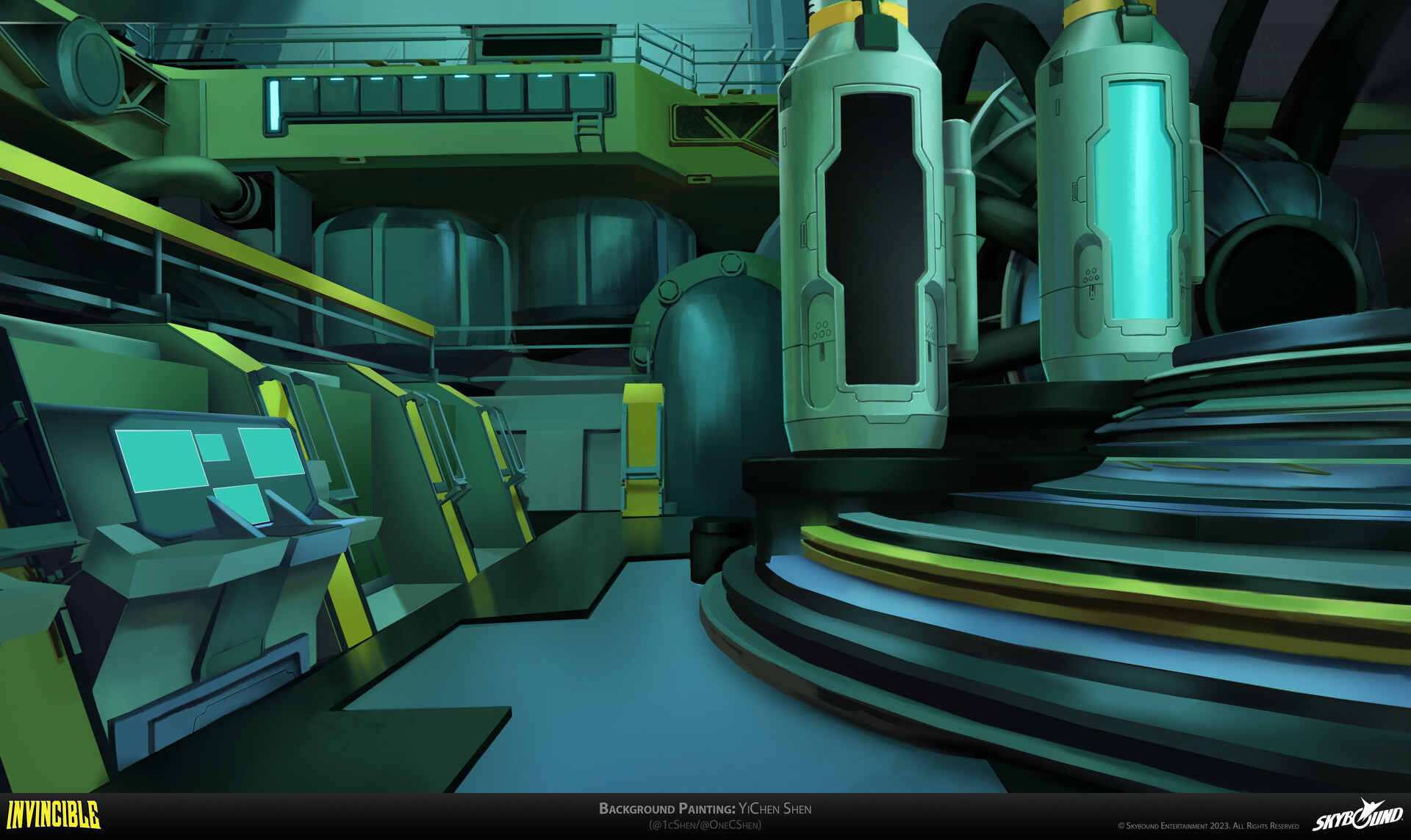 YiChen Shen - Invincible S2 Atom Eve Special Background Paint