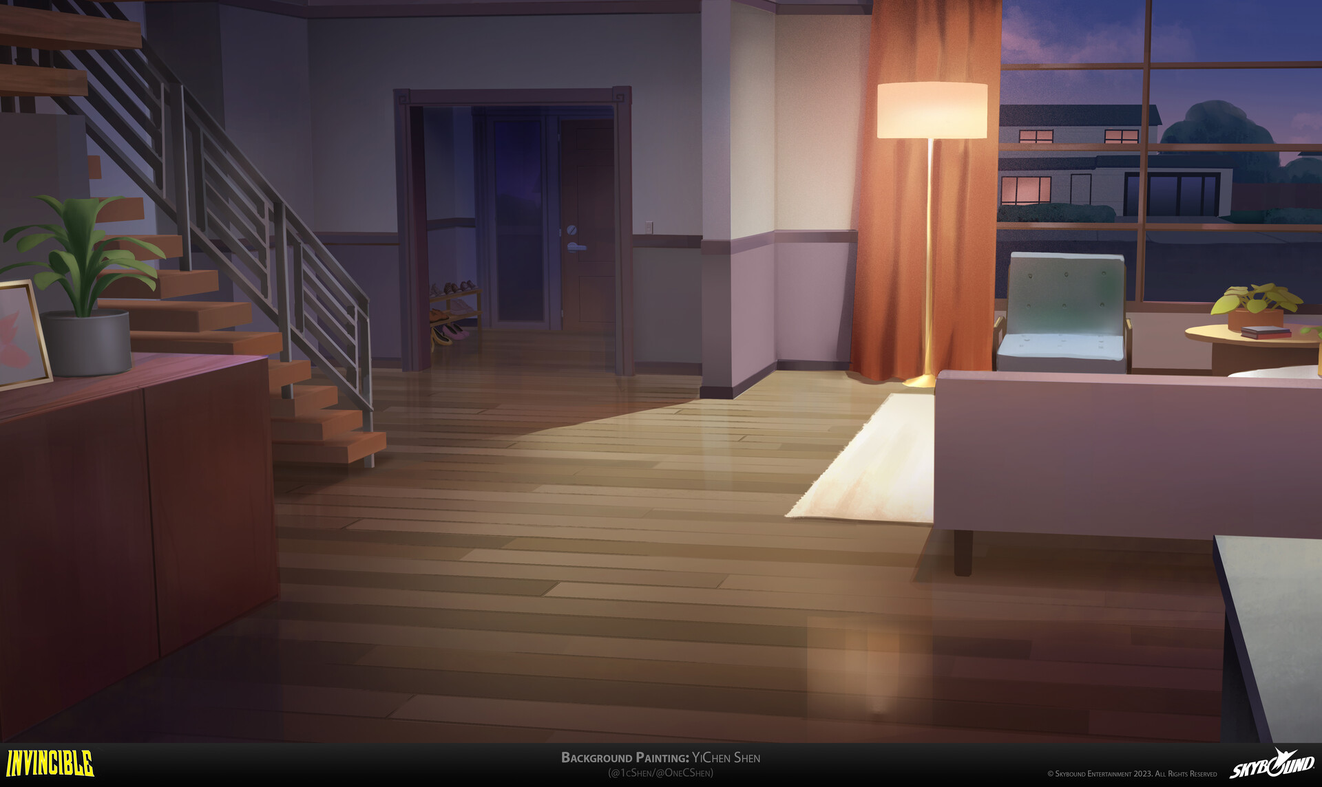 YiChen Shen - Invincible S2 Atom Eve Special Background Paint