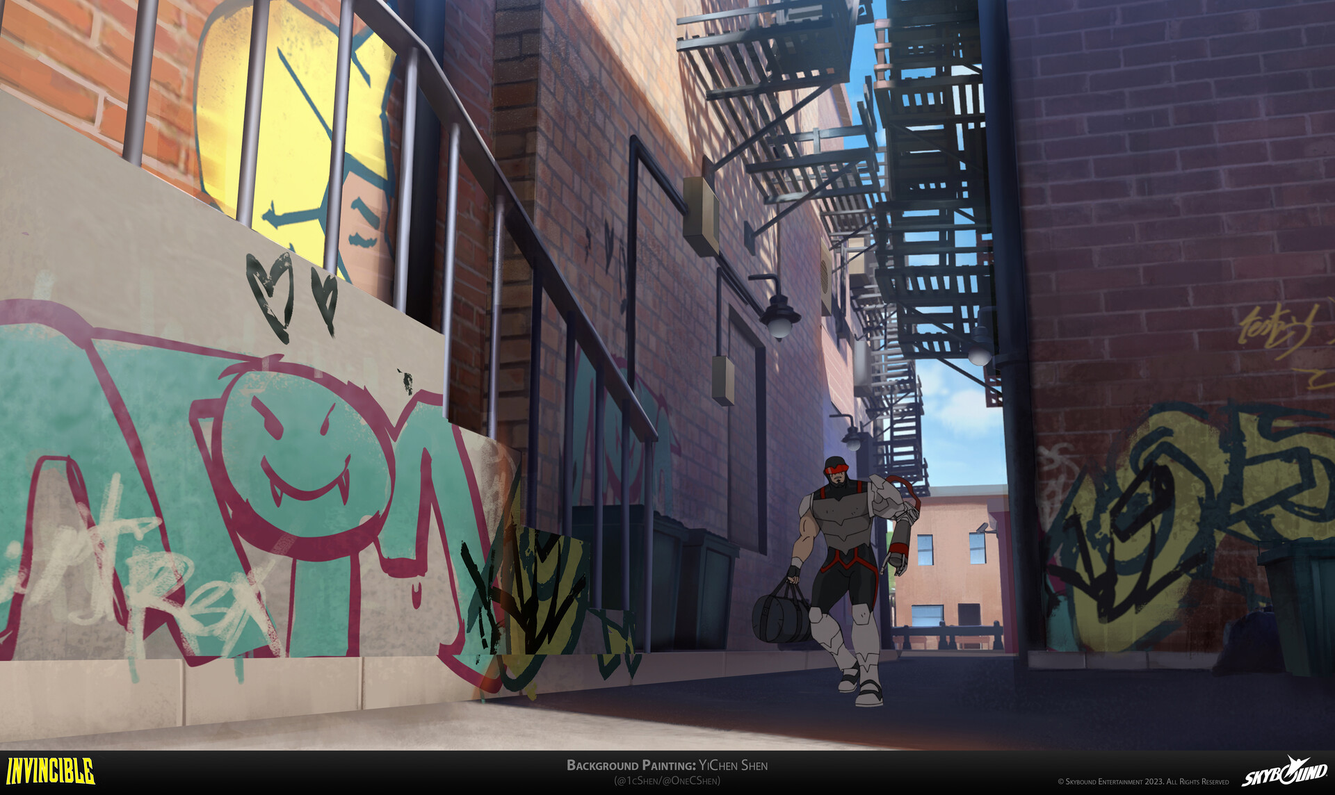 YiChen Shen - Invincible S2 Atom Eve Special Background Paint