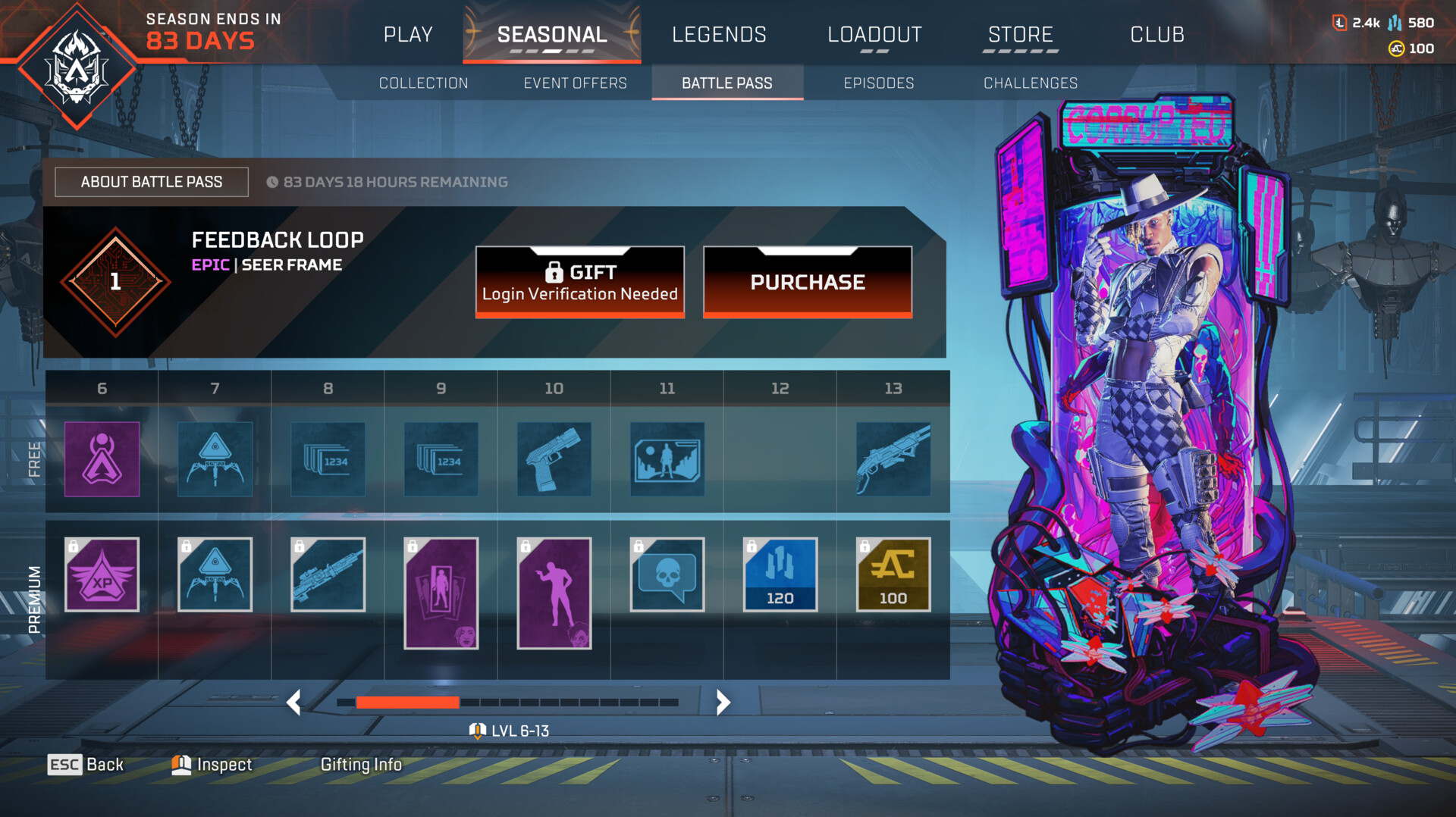 Gordon Chen - APEX LEGENDS SEASON 18 BANNER FRAMES