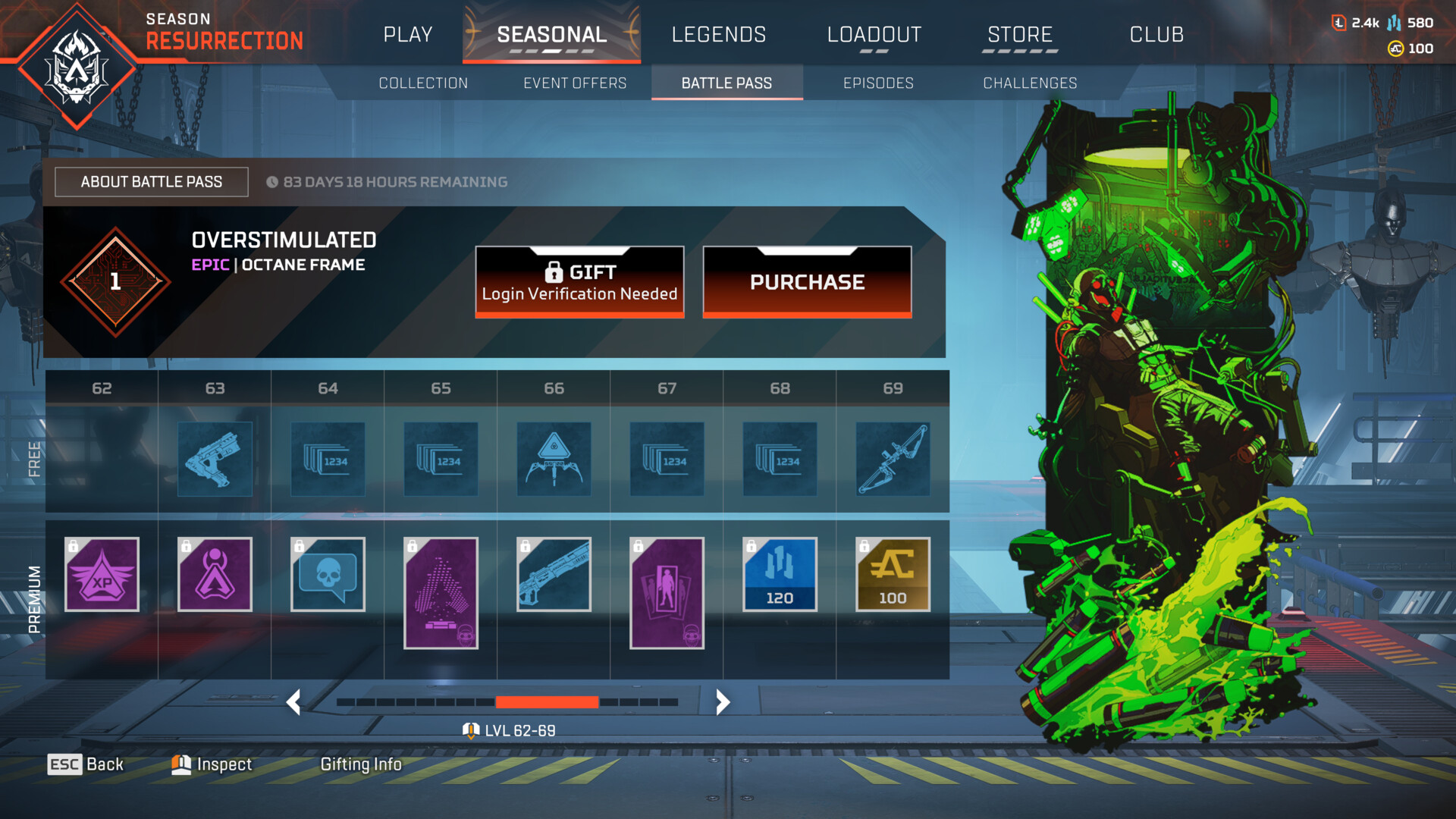 Gordon Chen - APEX LEGENDS SEASON 18 BANNER FRAMES