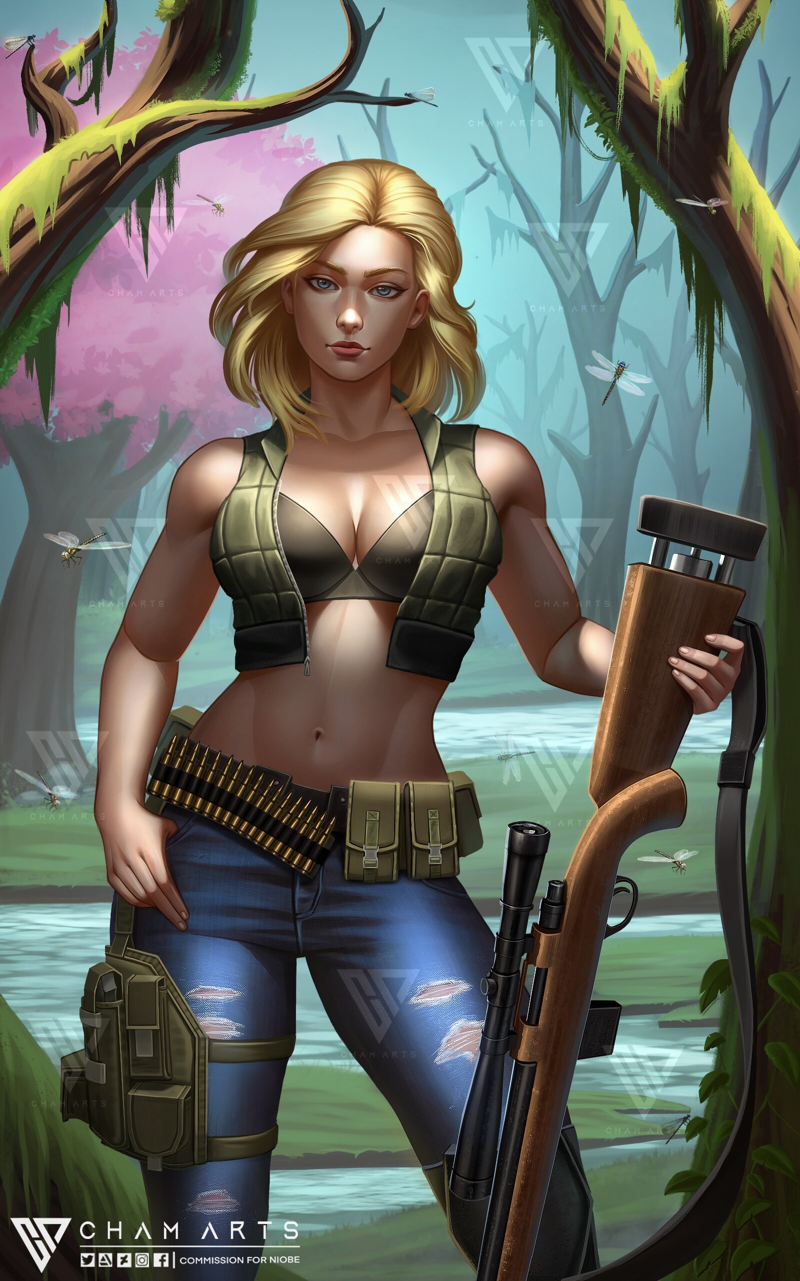 ArtStation - Into the swamp - Book cover art