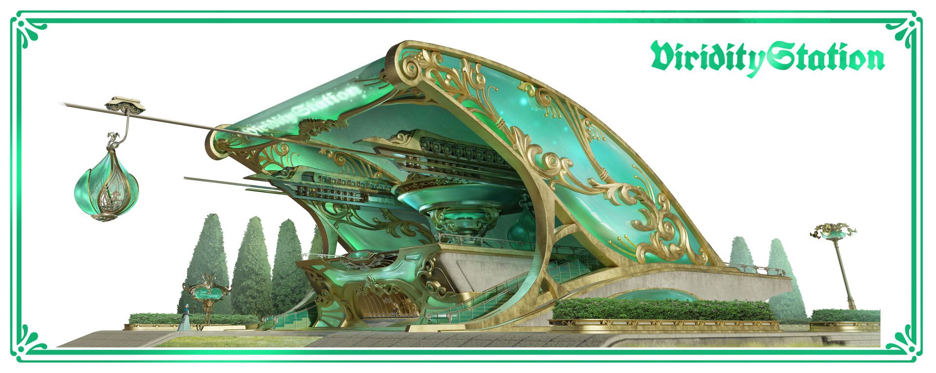 ArtStation - viridity cable car