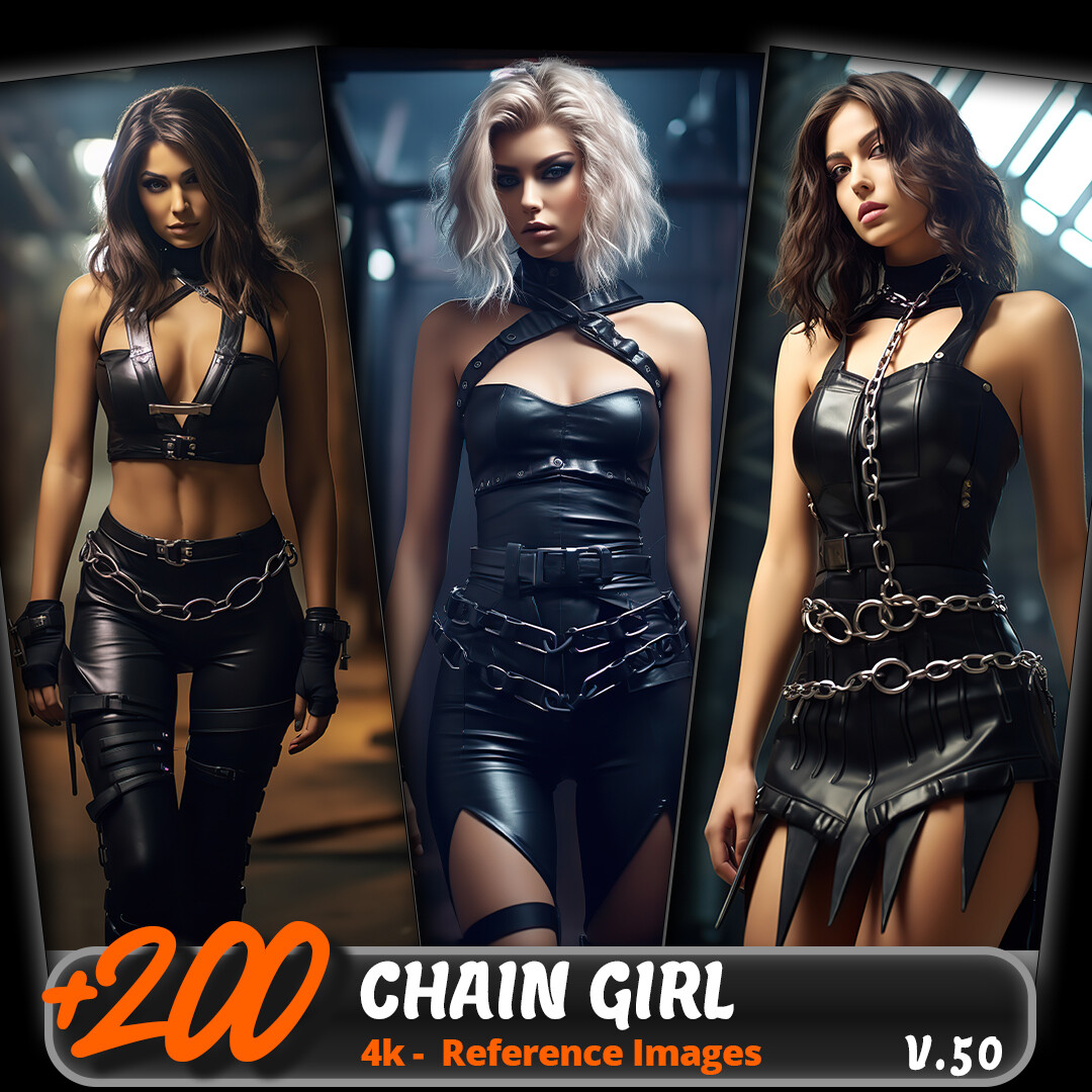 ArtStation - CHAIN GIRL VOL. 50/ 4K/ Reference Image