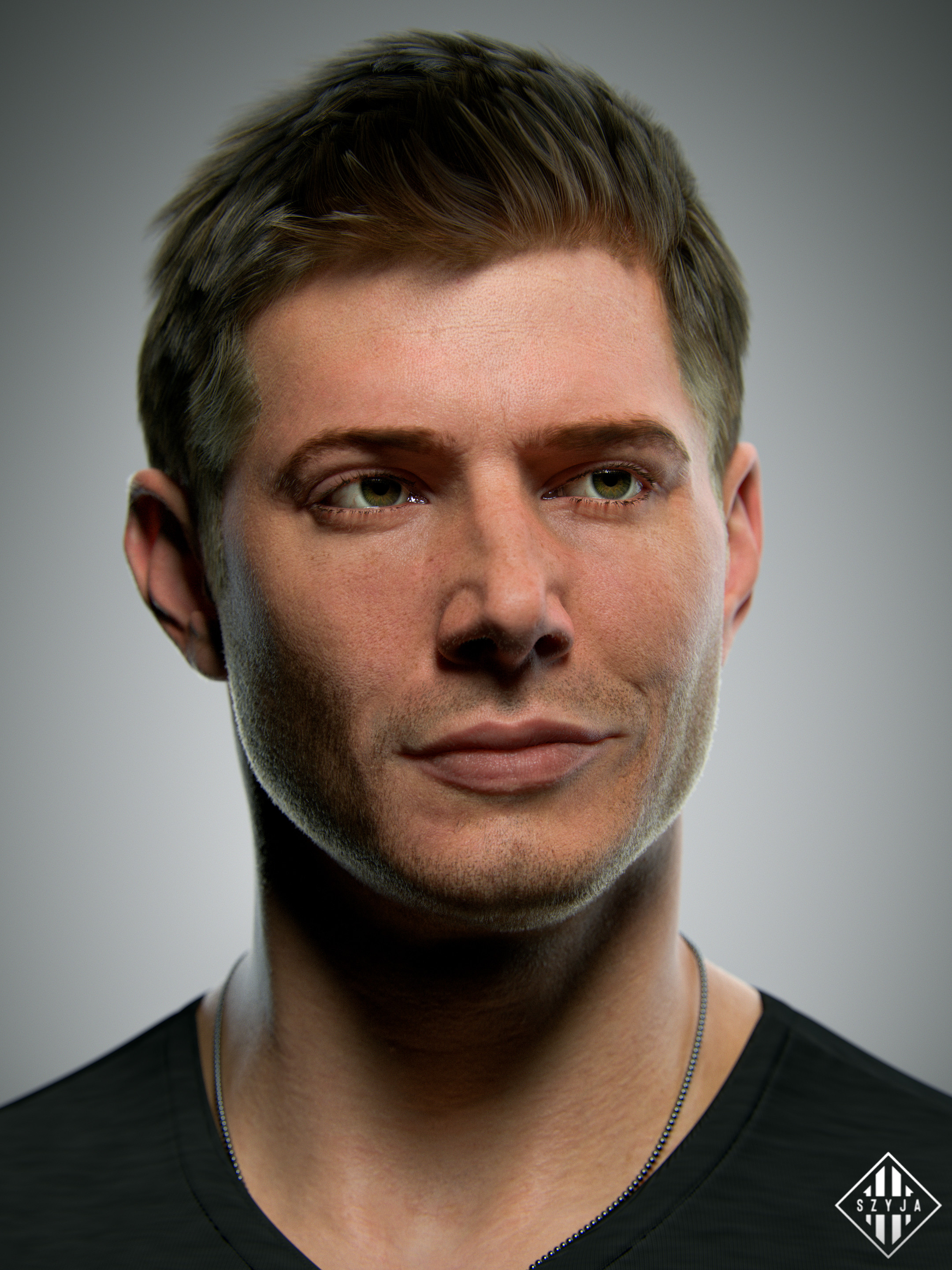 Jensen Ackles Eyes Close Up Jan Szyja Jensen Ackles Aka Dean