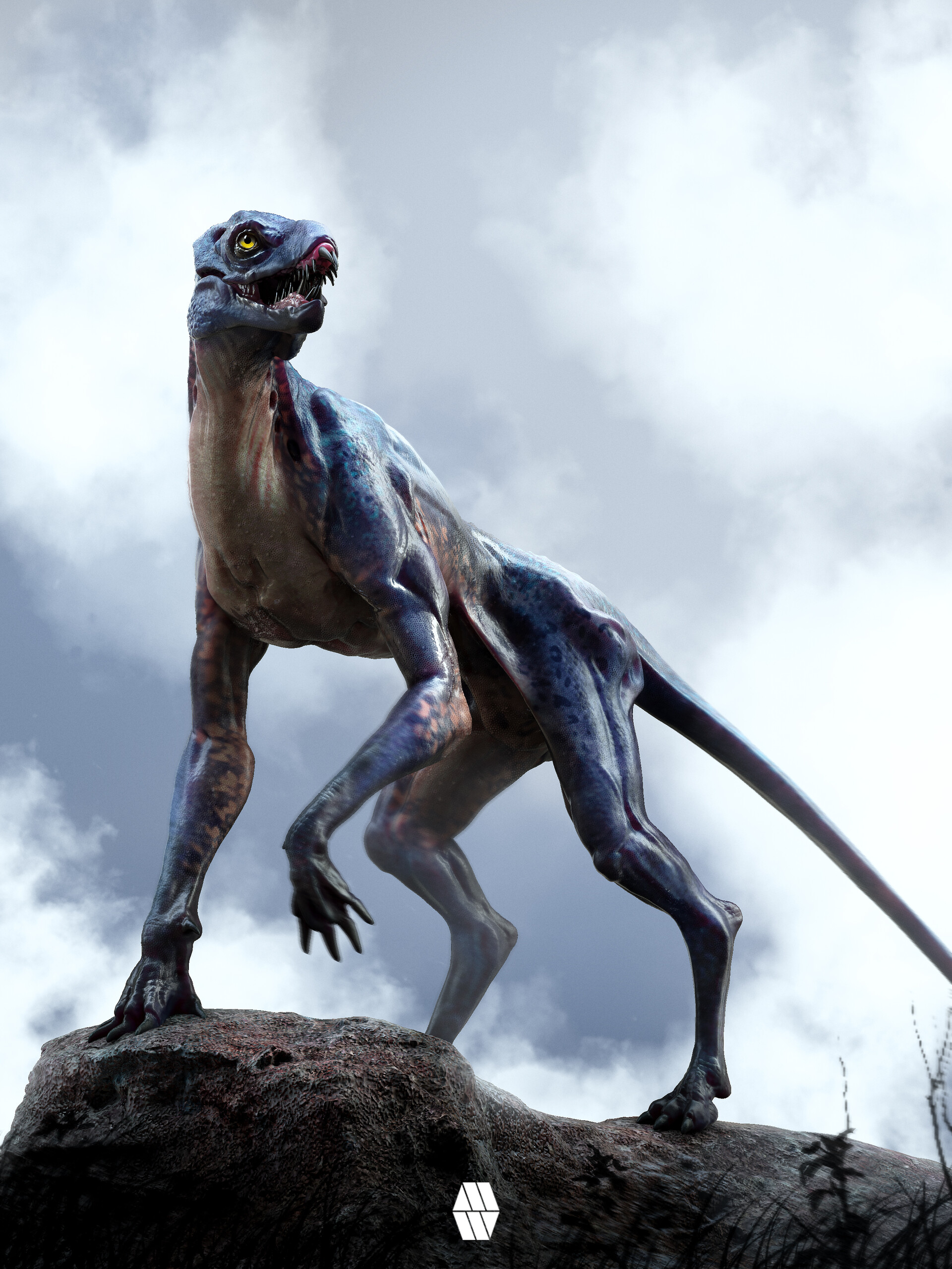 ArtStation - An Alien Emerges - 'Alien Wild Dog' Concept REVISITED