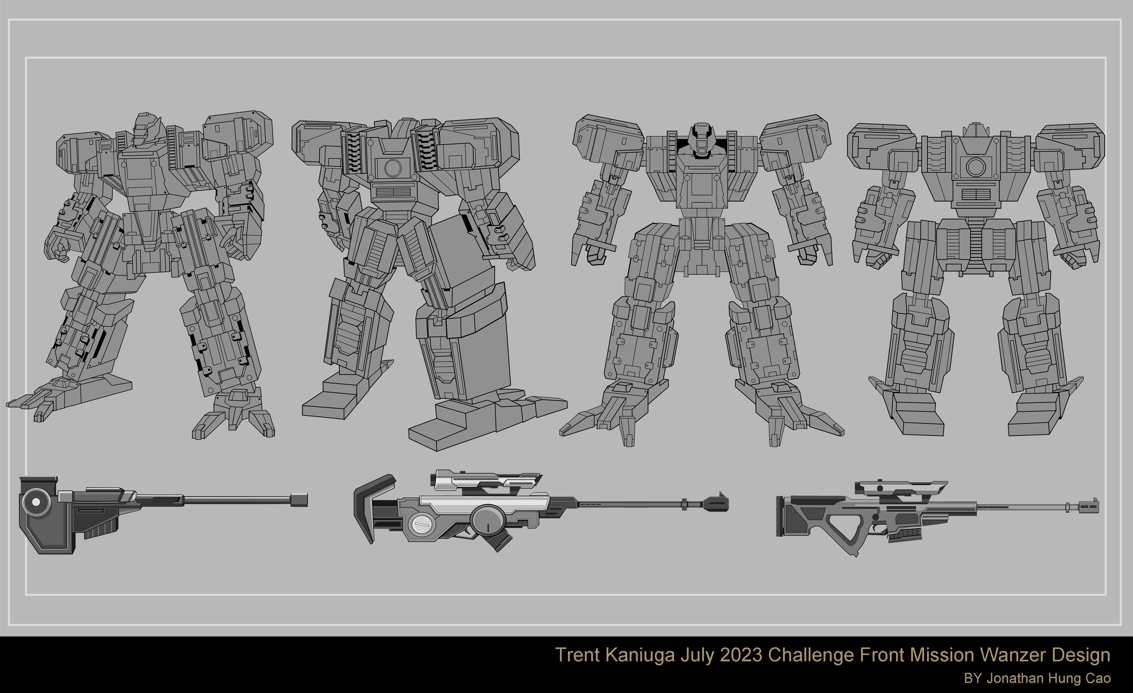 Jonathan Hung Cao - Front Mission Wanzer Concept