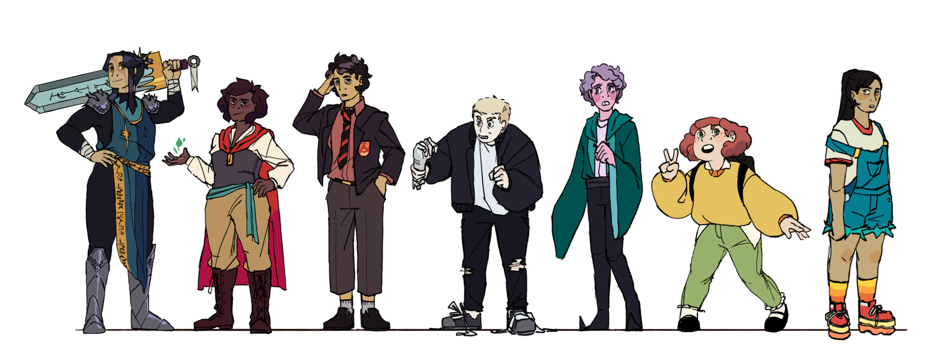 ArtStation - Character line-up: The Open