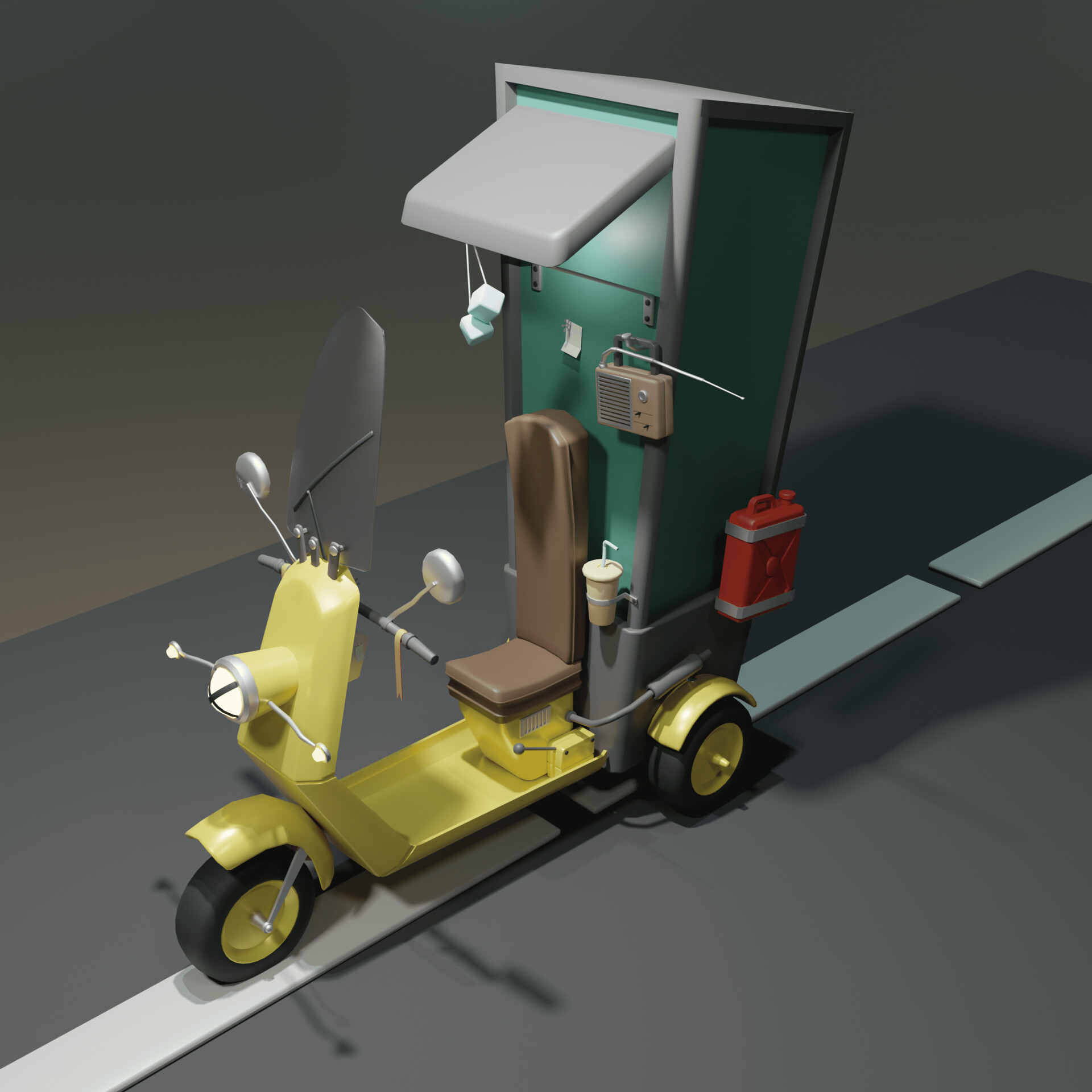 yunus eren - Stylized Tricycle Low Poly