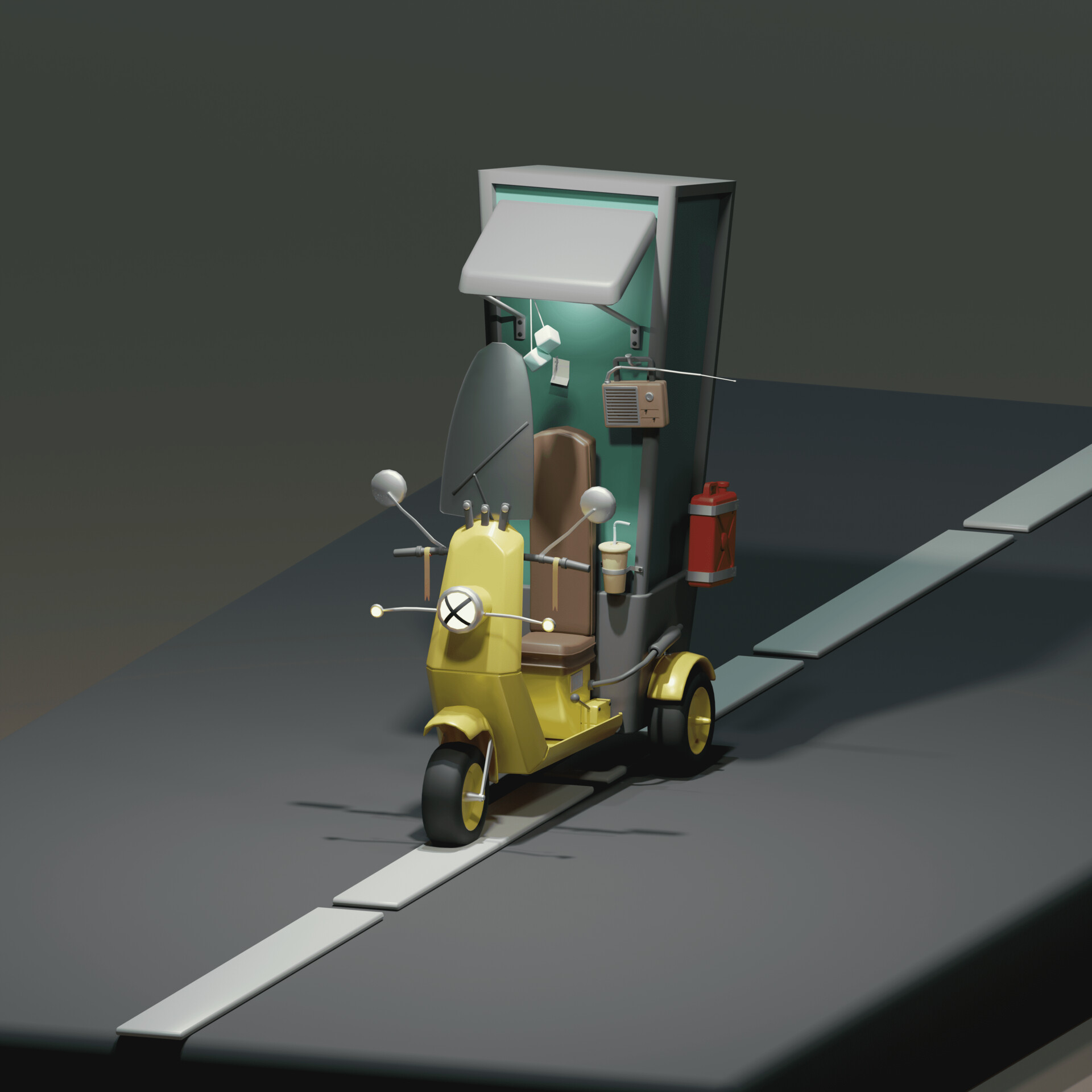 yunus eren - Stylized Tricycle Low Poly