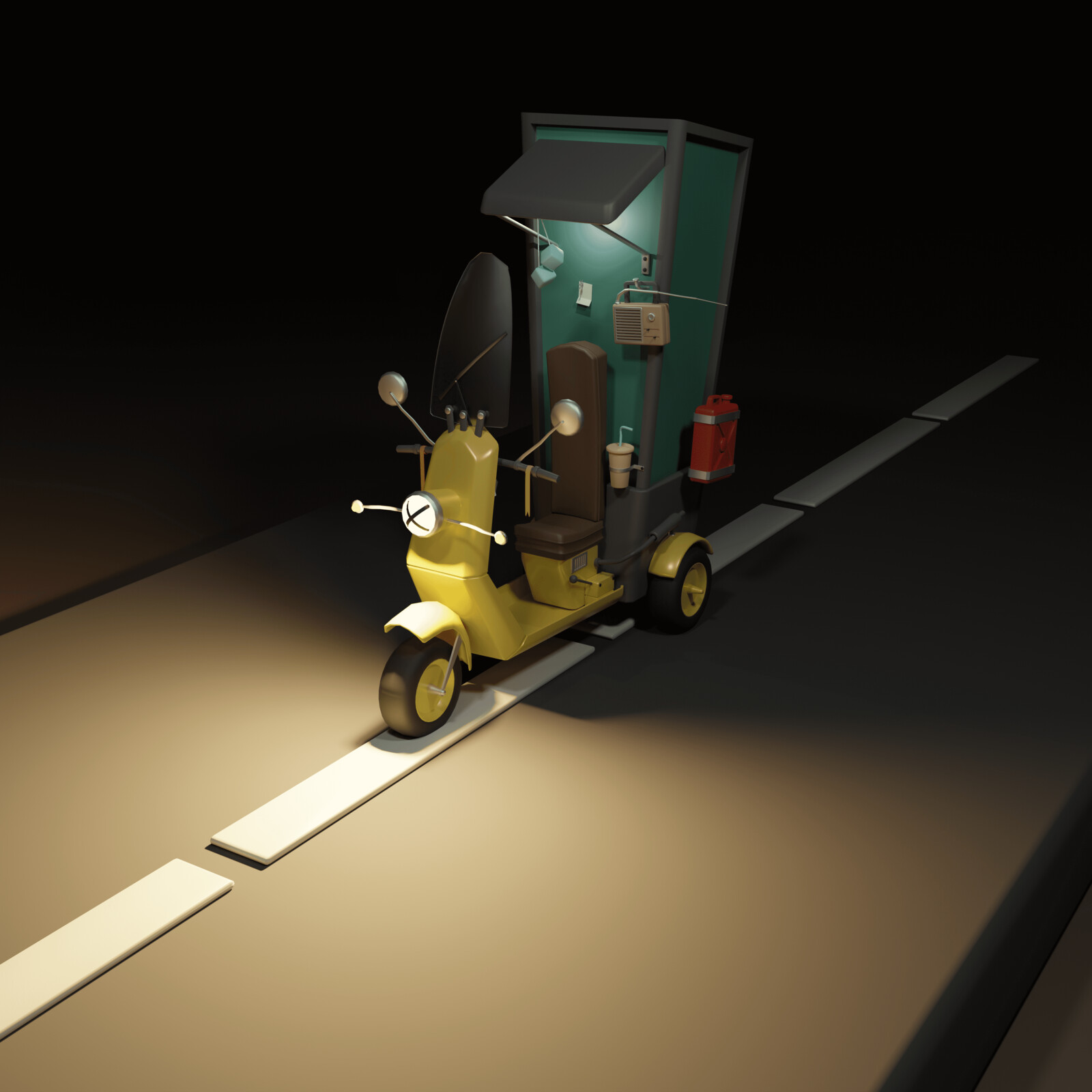 yunus eren - Stylized Tricycle Low Poly