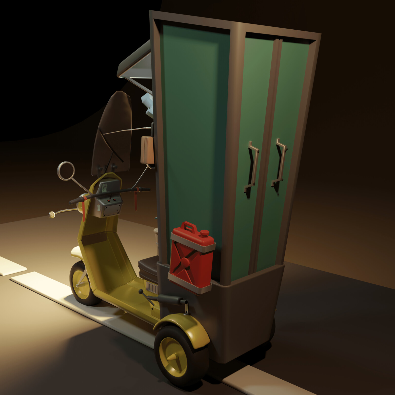 yunus eren - Stylized Tricycle Low Poly