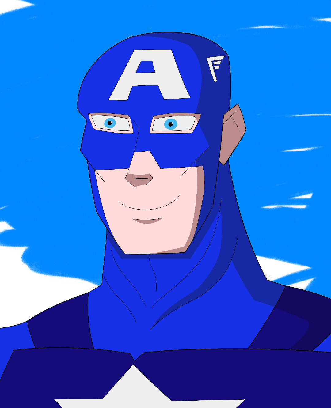 ArtStation - Marvel Cinematic Universe Reboot Captain America Headshot