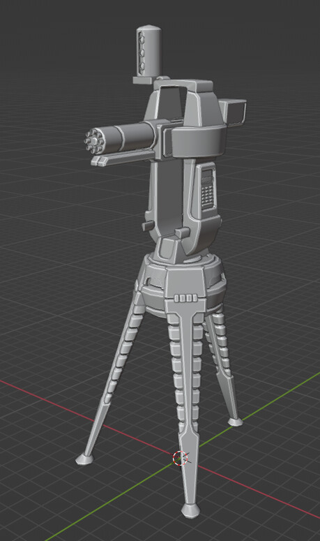 ArtStation - Half-Life 1 turret remake